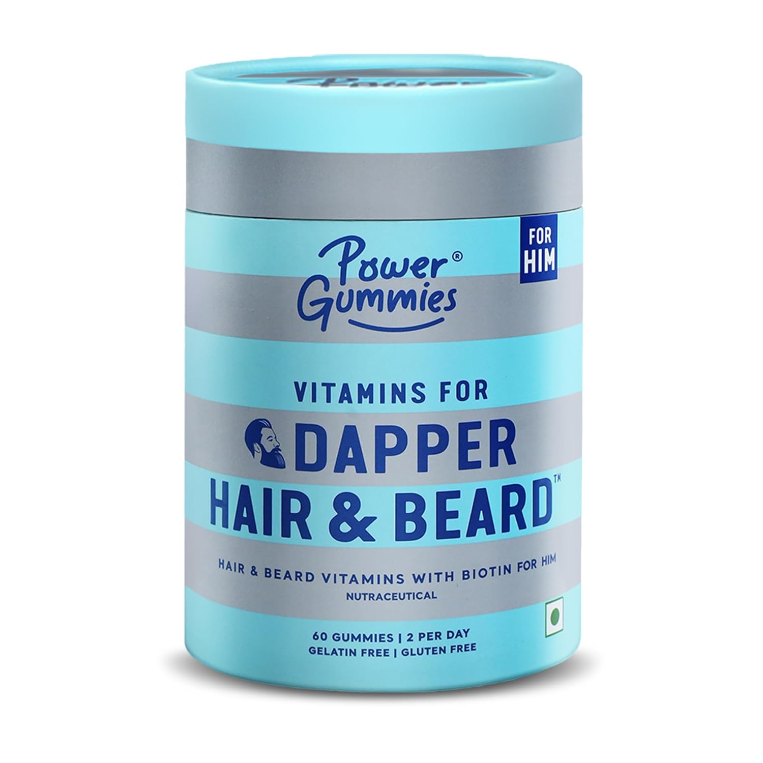 Power Gummies DHTBlocker Biotin Gummies For Hair And Beard | 60 Gummies ...
