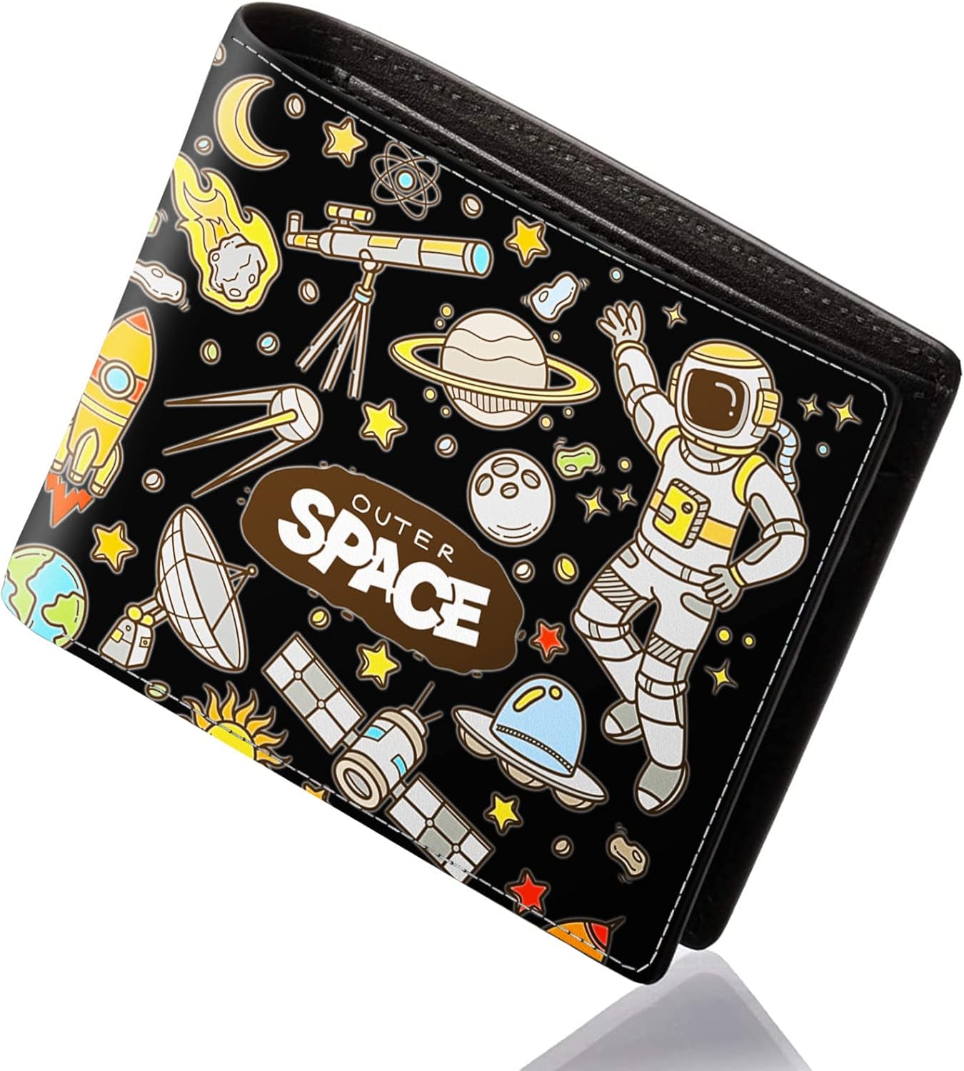 Amazon.com: FRMARCH Cool Wallet for Boys - Teen Boys Wallet Spacemen ...