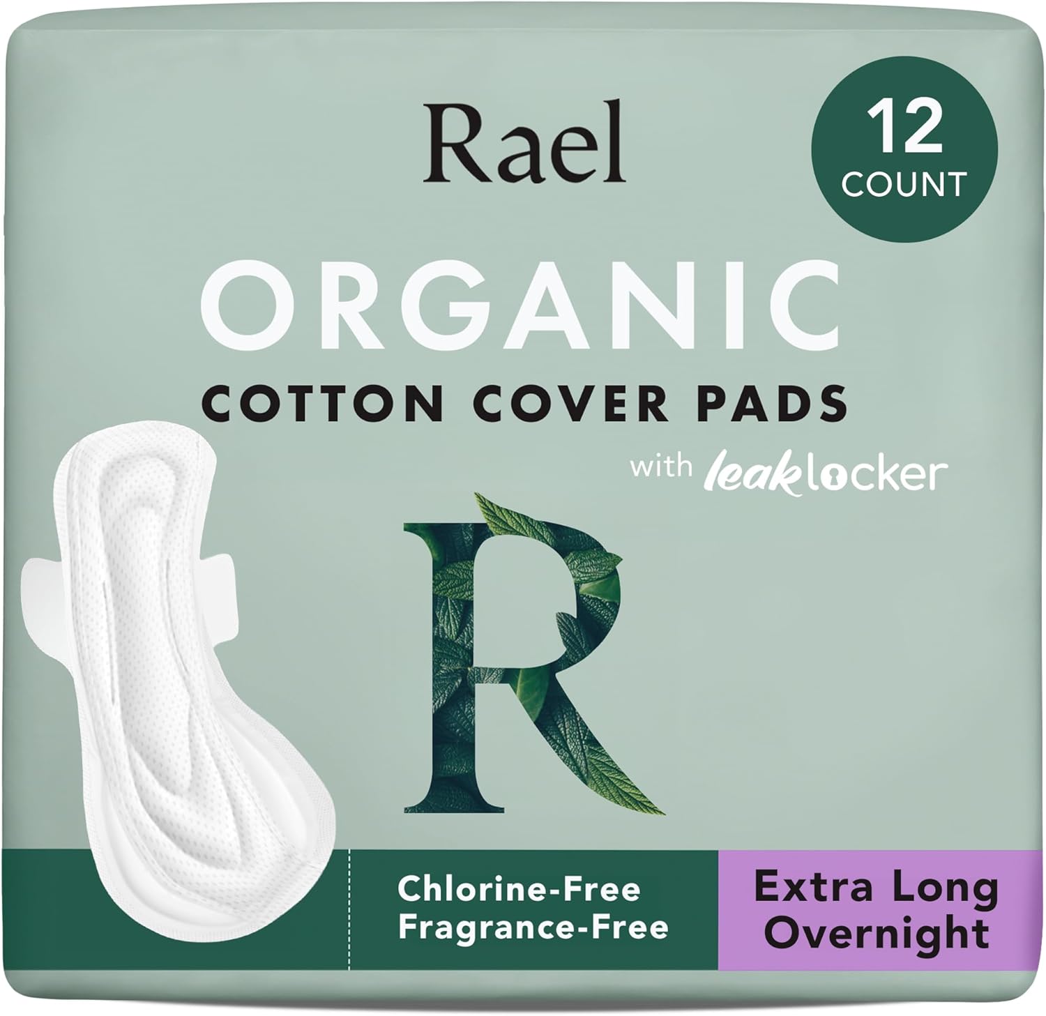 Amazon.com: Rael Pads for Women, Organic Cotton Cover - Period Pads ...