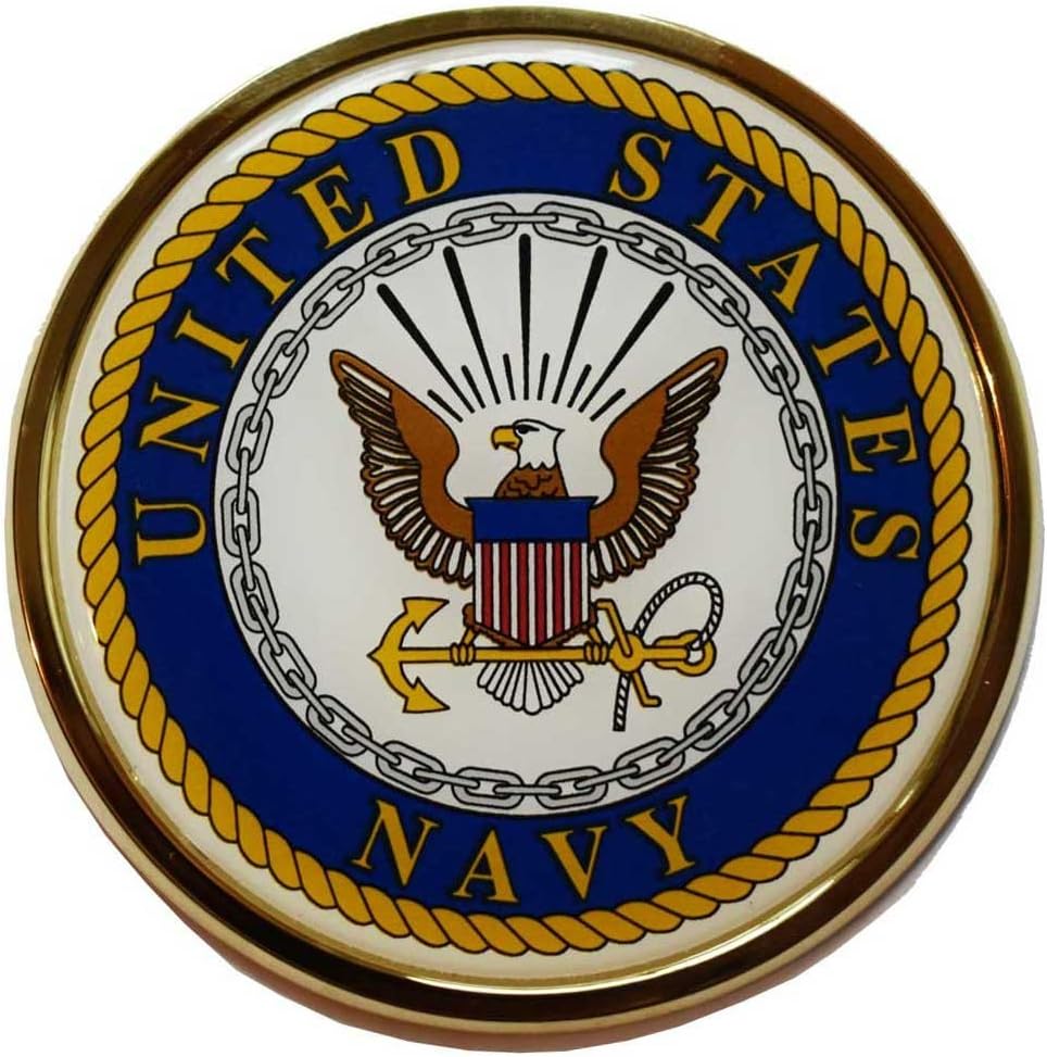 Amazon.com: U.S. Navy Crest Chrome Auto Emblem : Automotive