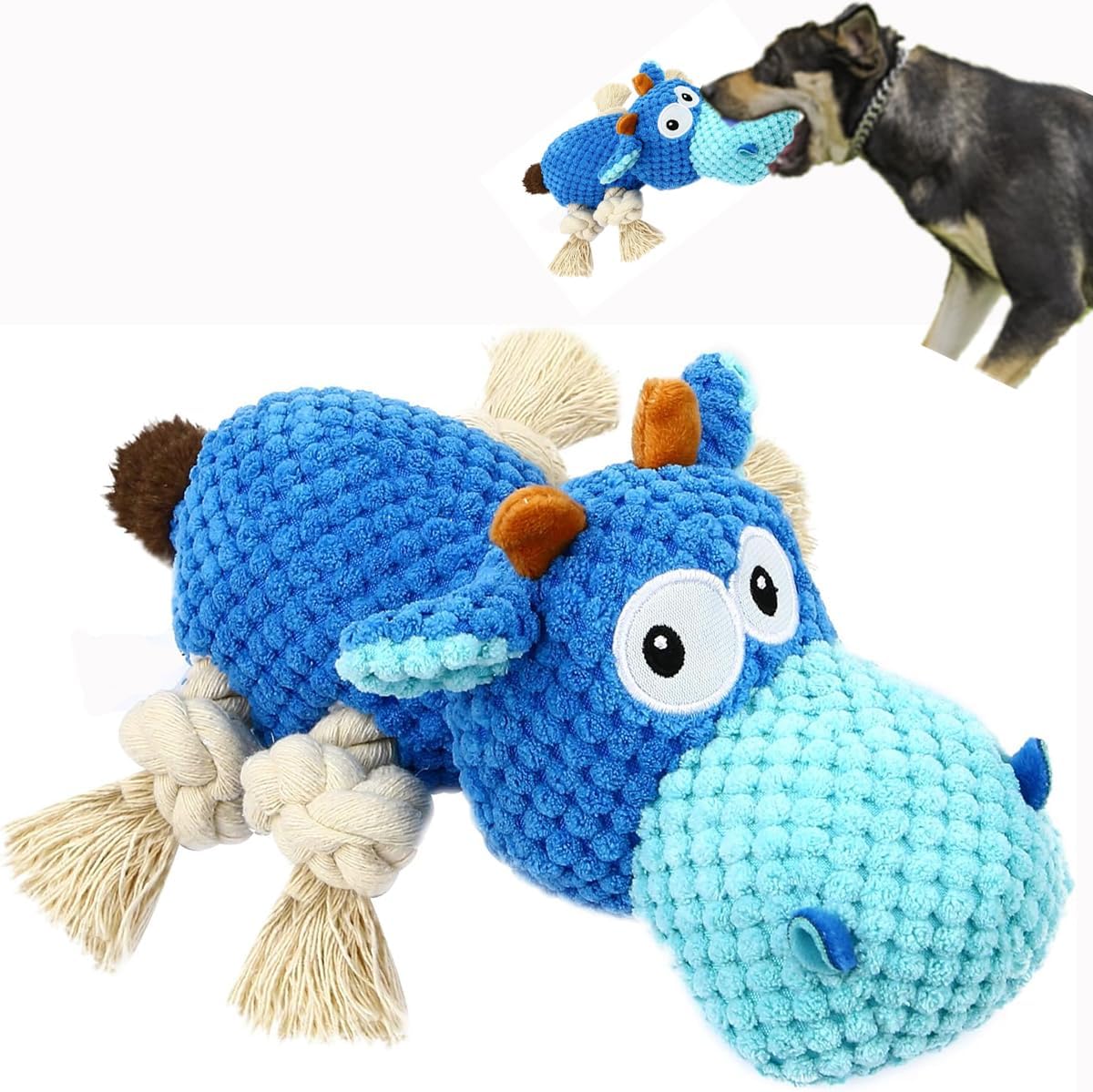 Pet Supplies : GGSTSL Dog Toy,Dog Plush Toy Indestructible Dog Squeaky ...