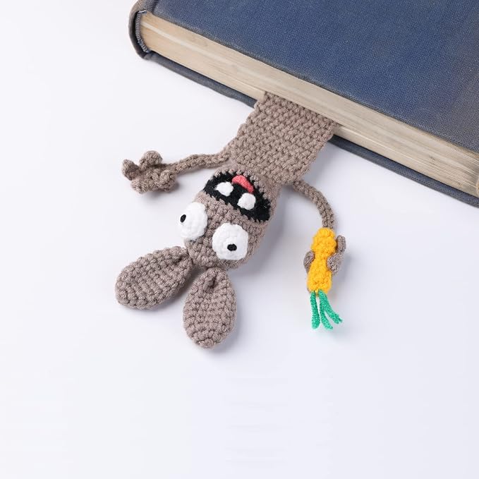 Amazon.com: Bookmark Birthday Gifts , Crochet Animal Bookmark for ...