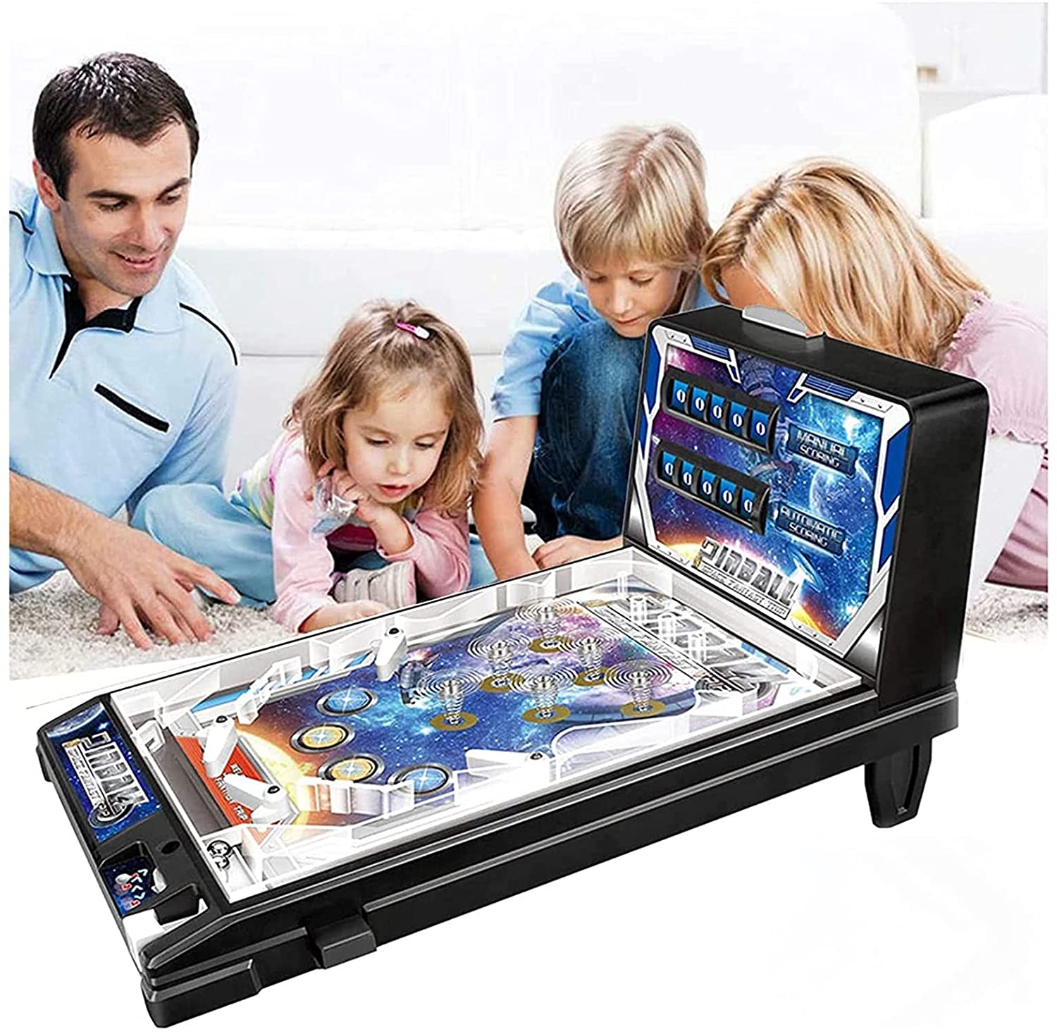 Watch Mini Tabletop Pinball Game, Electronic Lights & Sounds Arcade ...