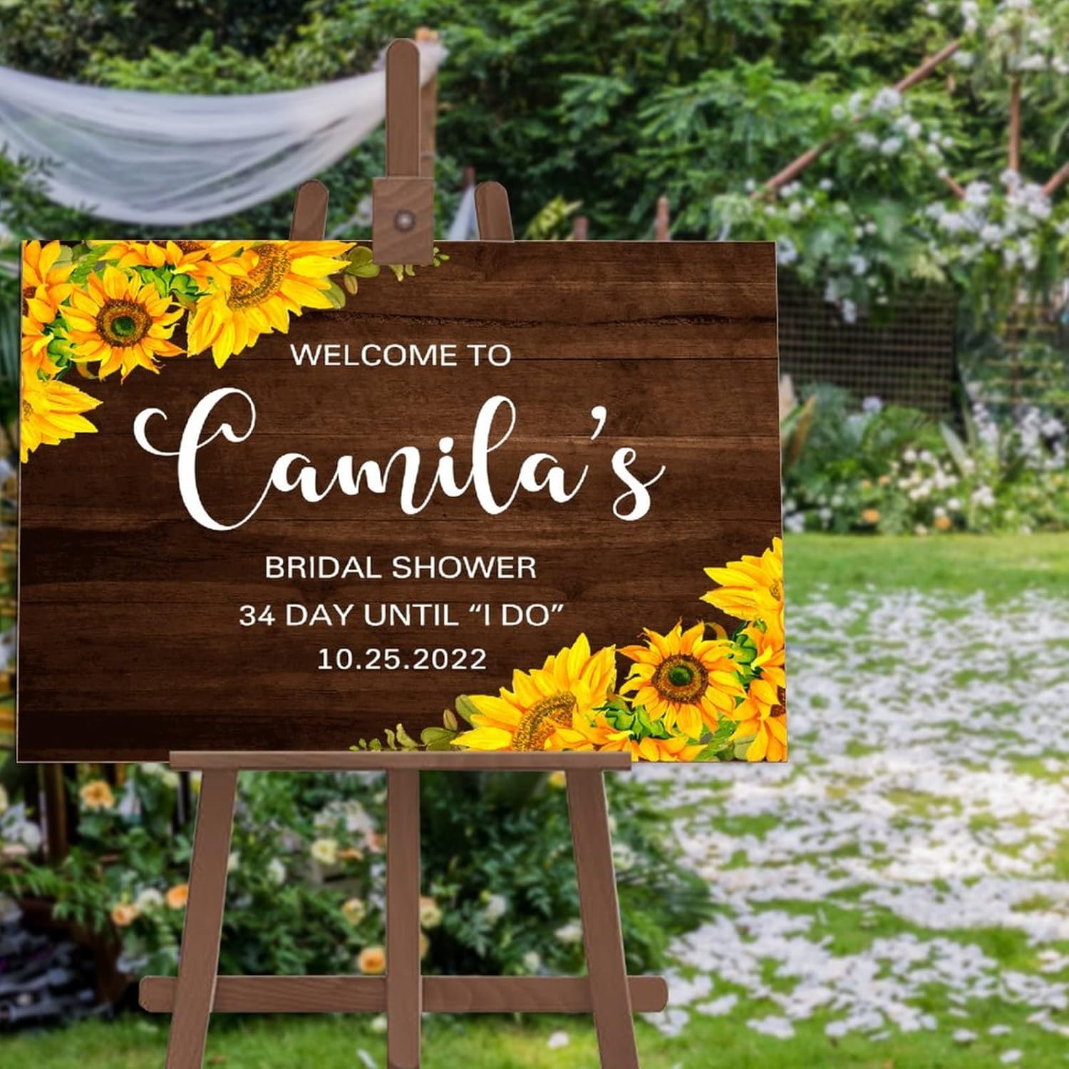 Amazon.com: Rustic Wedding Welcome Sign Welcome to Bridal Shower Wood ...