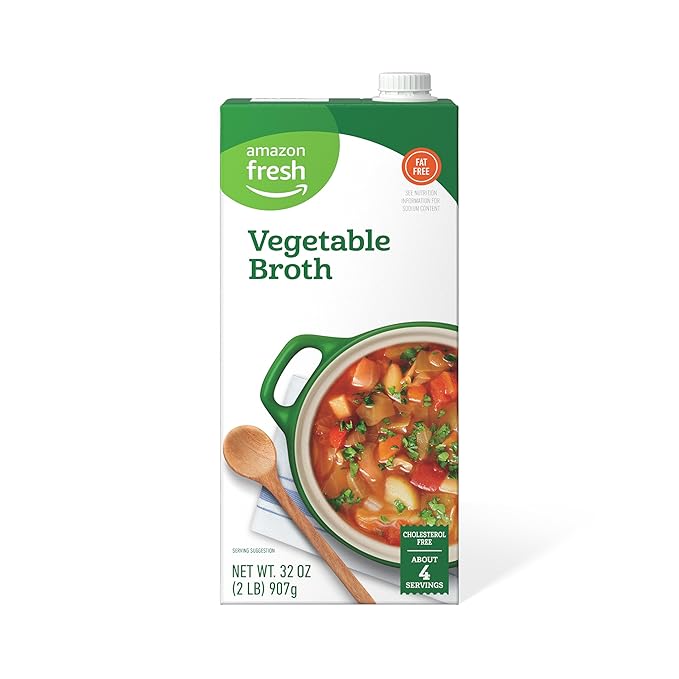 Amazon.com: Amazon Fresh, Vegetable Broth, Carton, 32 Oz