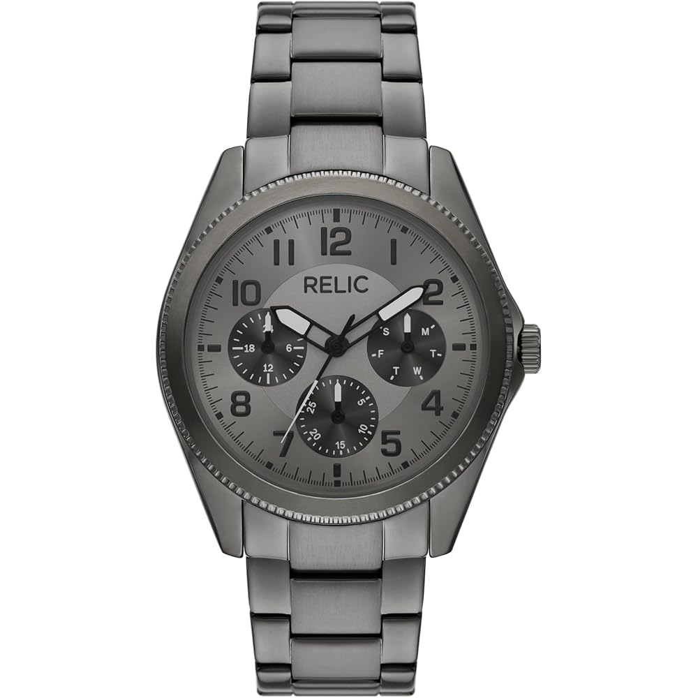 $18/mo - Finance RELIC by Fossil Men's Chris Multifunction Gunmetal ...