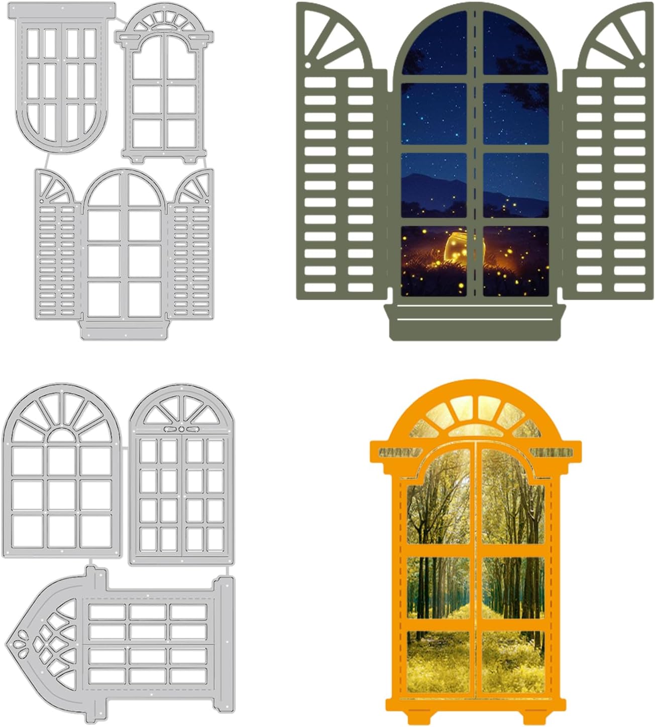 INFUNLY Window Dies Cuts Curtain Metal Cutting Dies Frame Cutting Dies ...