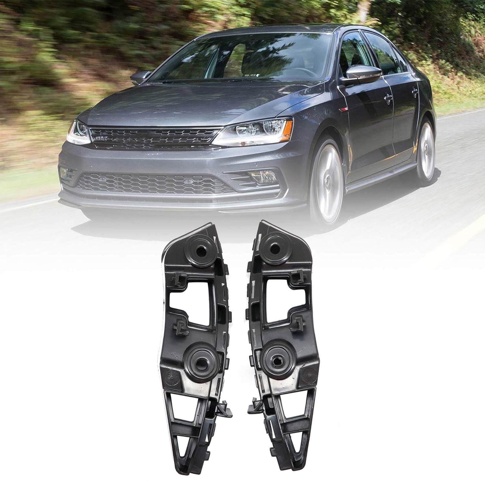 Amazon.com: FZJDSD Driver & Passenger Side Front Bumper Support Cover ...