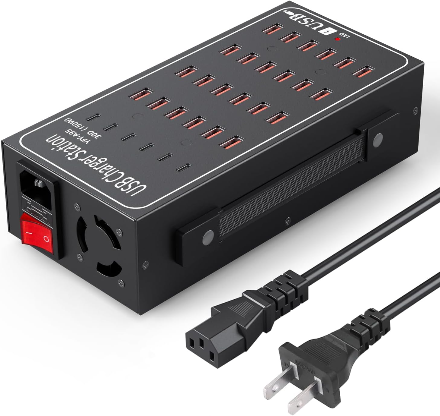 Amazon.com: USB Charger, Cinlinso 30 Port 150W(30A) USB Charging ...