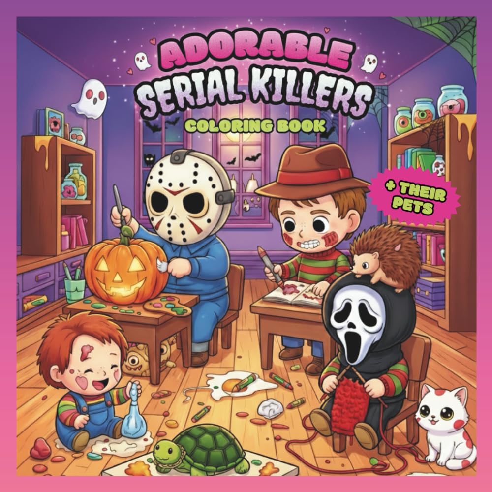 Amazon.com: Adorable Serial Killers and Their Pets Coloring Book ...