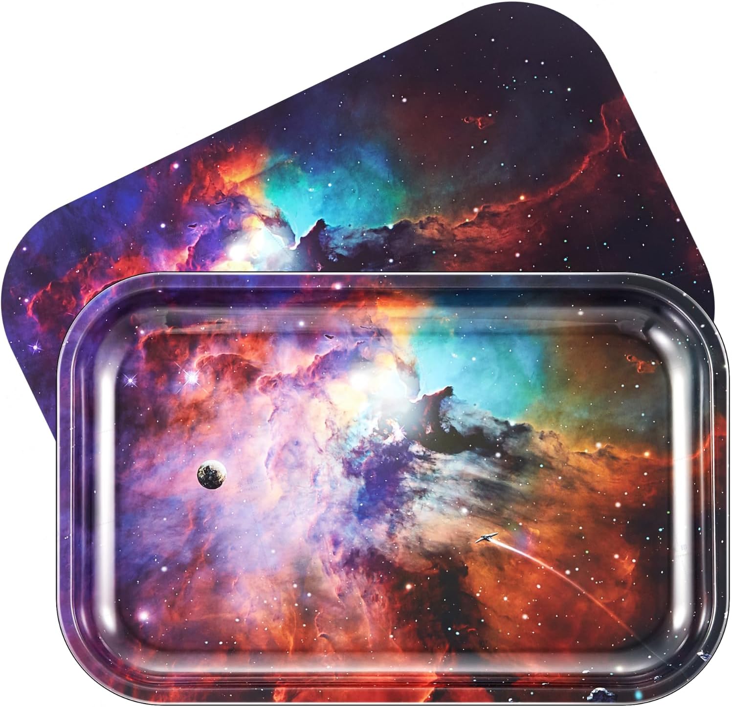 Amazon.com: Space Trek Rolling Tray with Magnetic Lid, 11''x7 ...