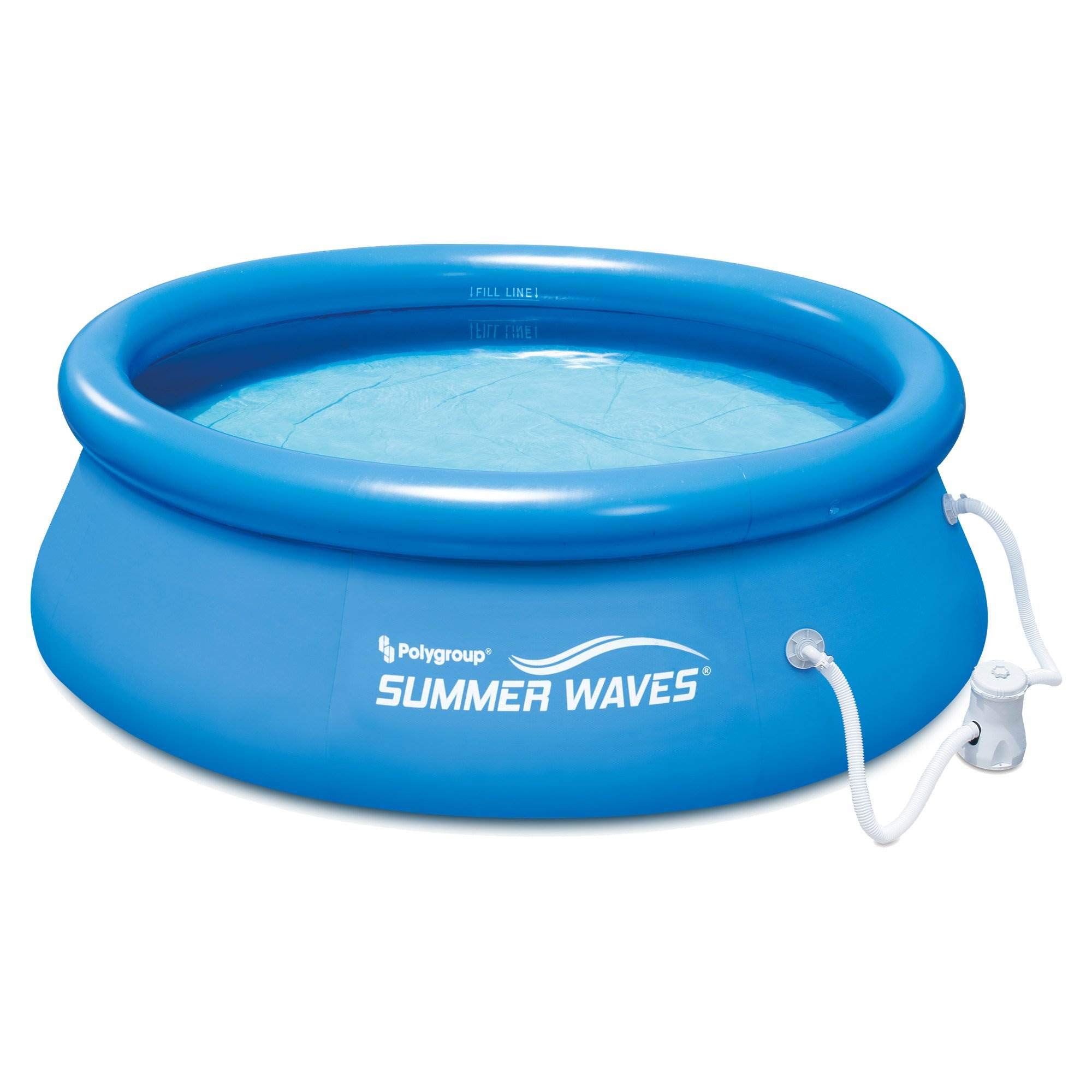 Buy Summer Waves 8 X 8 X 2 5ft Inflatable Above Ground Pool W Filter