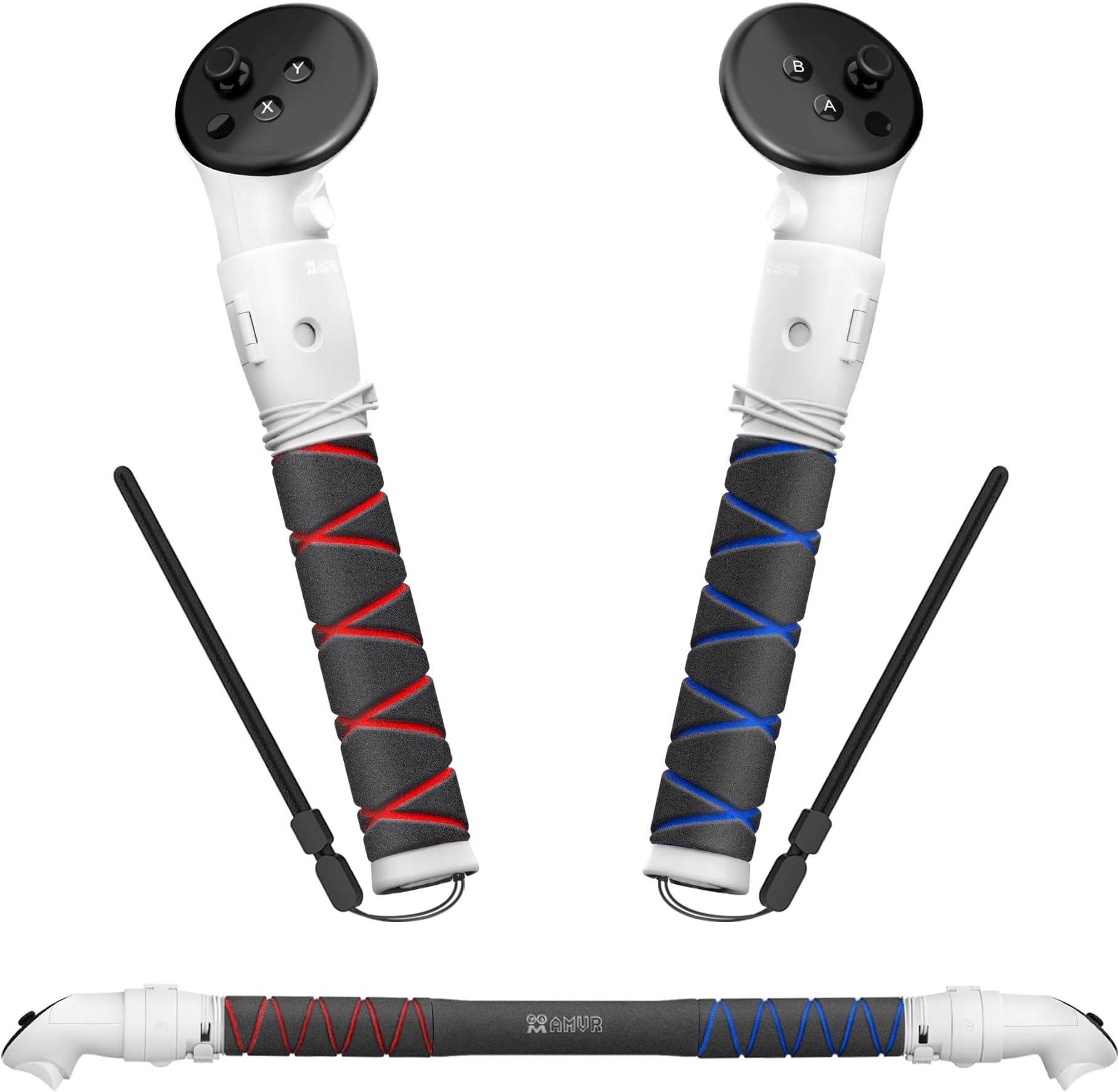 AMVR 3-in-1 Handle Attachment Compatible with Meta/Oculus Quest 3s ...