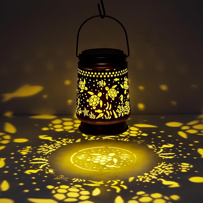 Amazon.com: Solar Lanterns Outdoor Turtle Garden Decor Christmas Turtle ...