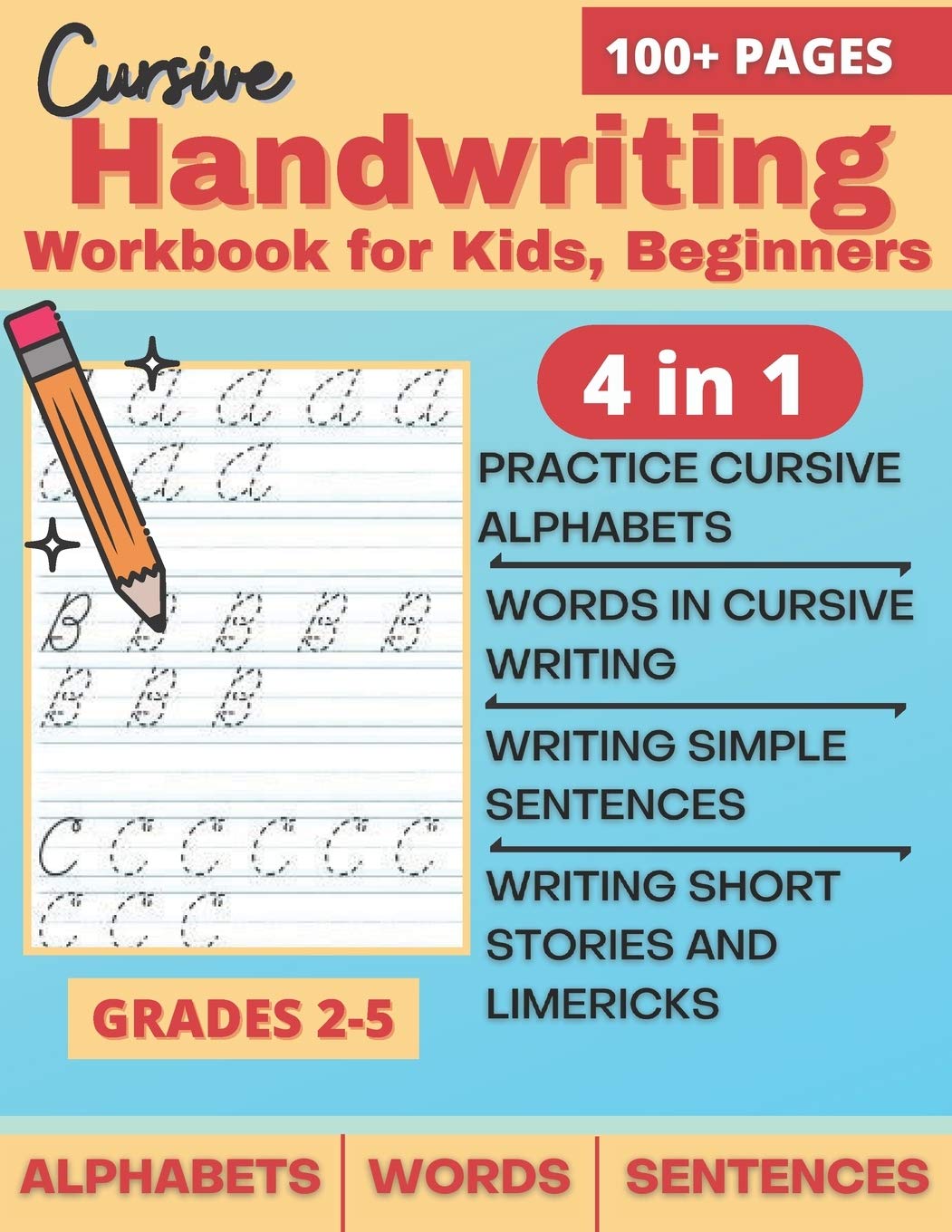 Buy Cursive Handwriting Workbook for Kids Beginners: Cursive Writing ...