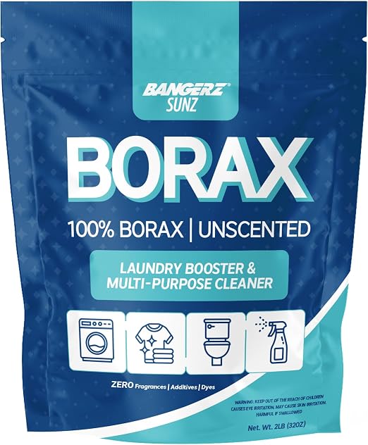 Amazon.com: Bangerz Sunz Borax 32oz Laundry Booster, Powder, 2 Pounds ...