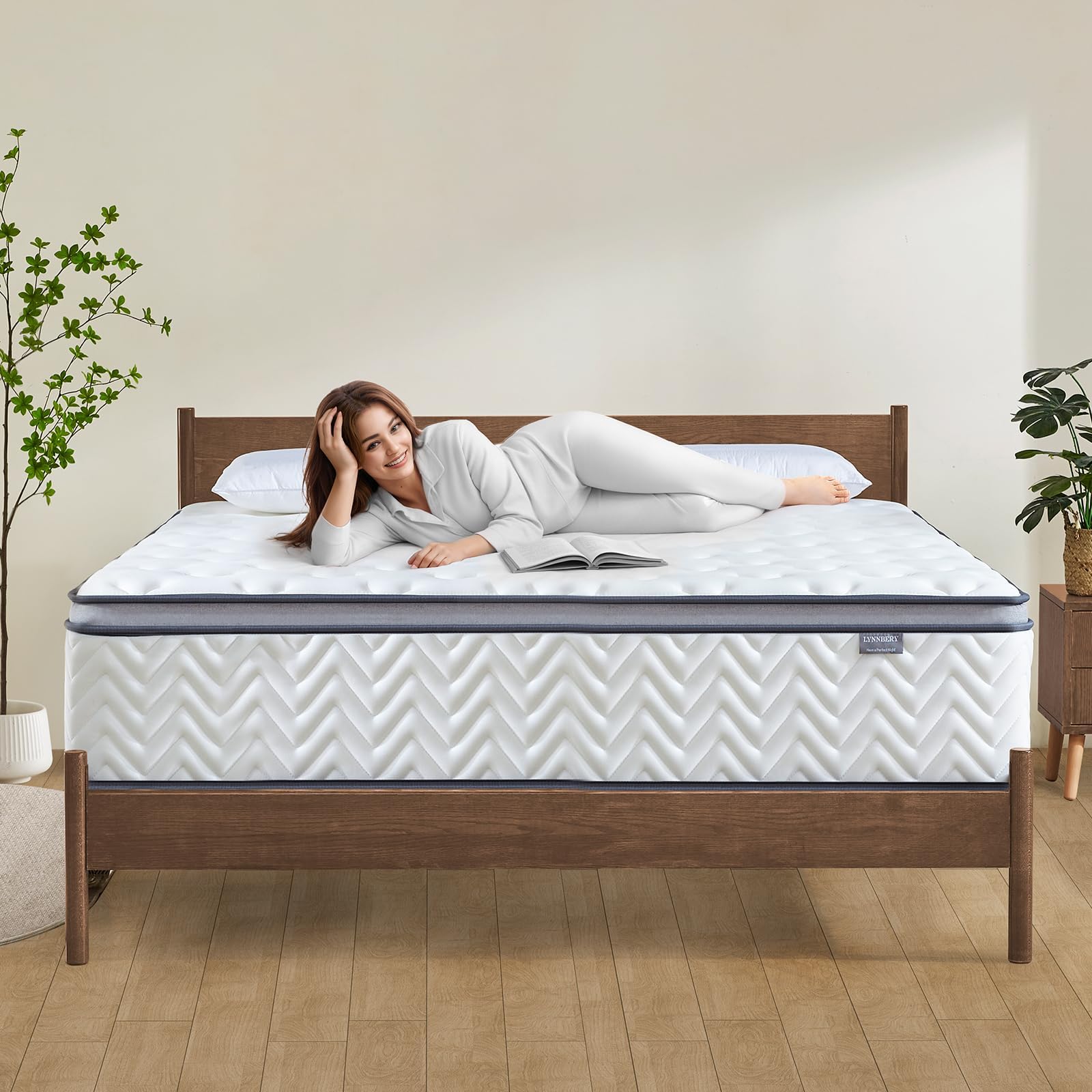 Amazon.com: ZINUS 6 Inch Spring Sensation Hybrid Mattress [New Version ...