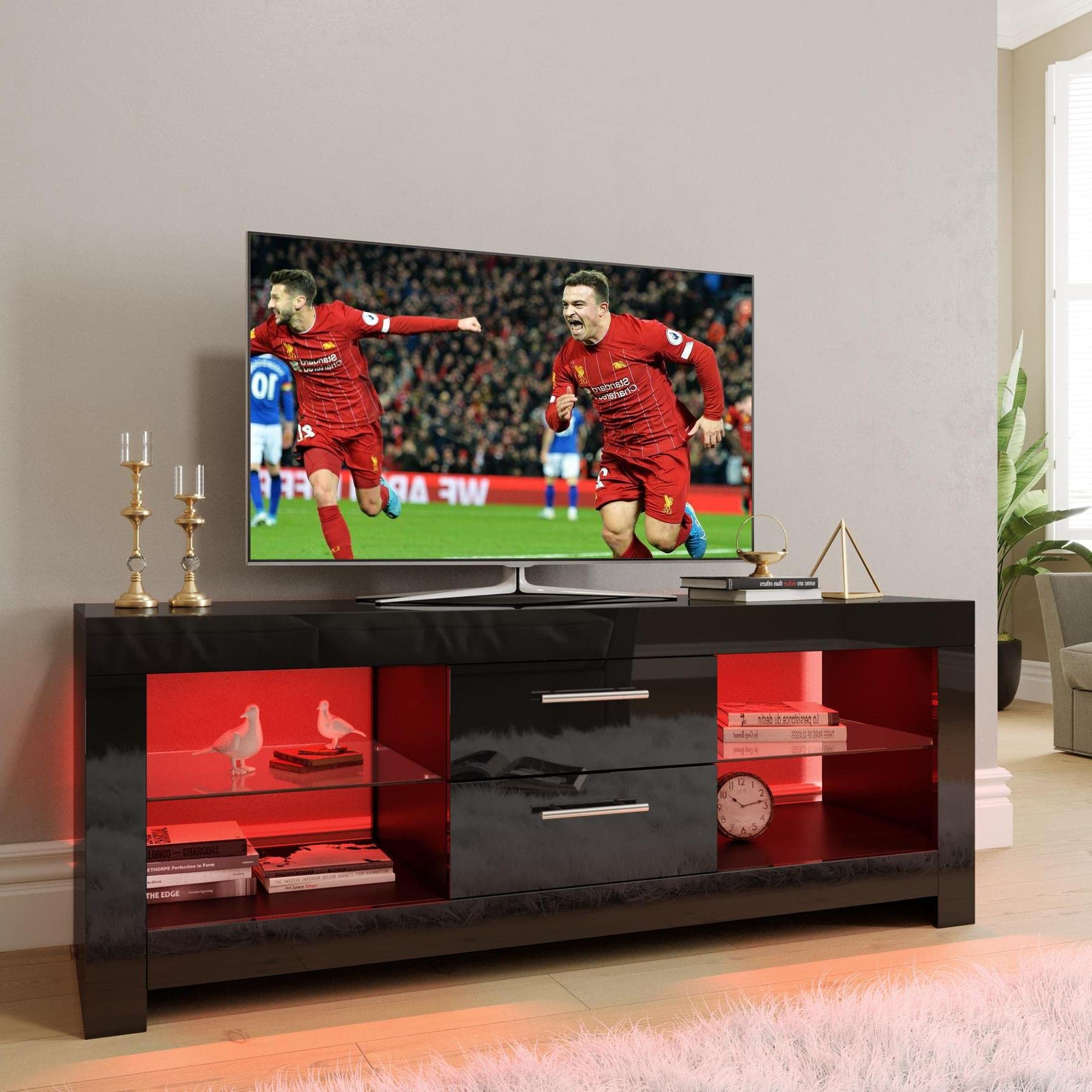 Red Gloss Tv Cabinet