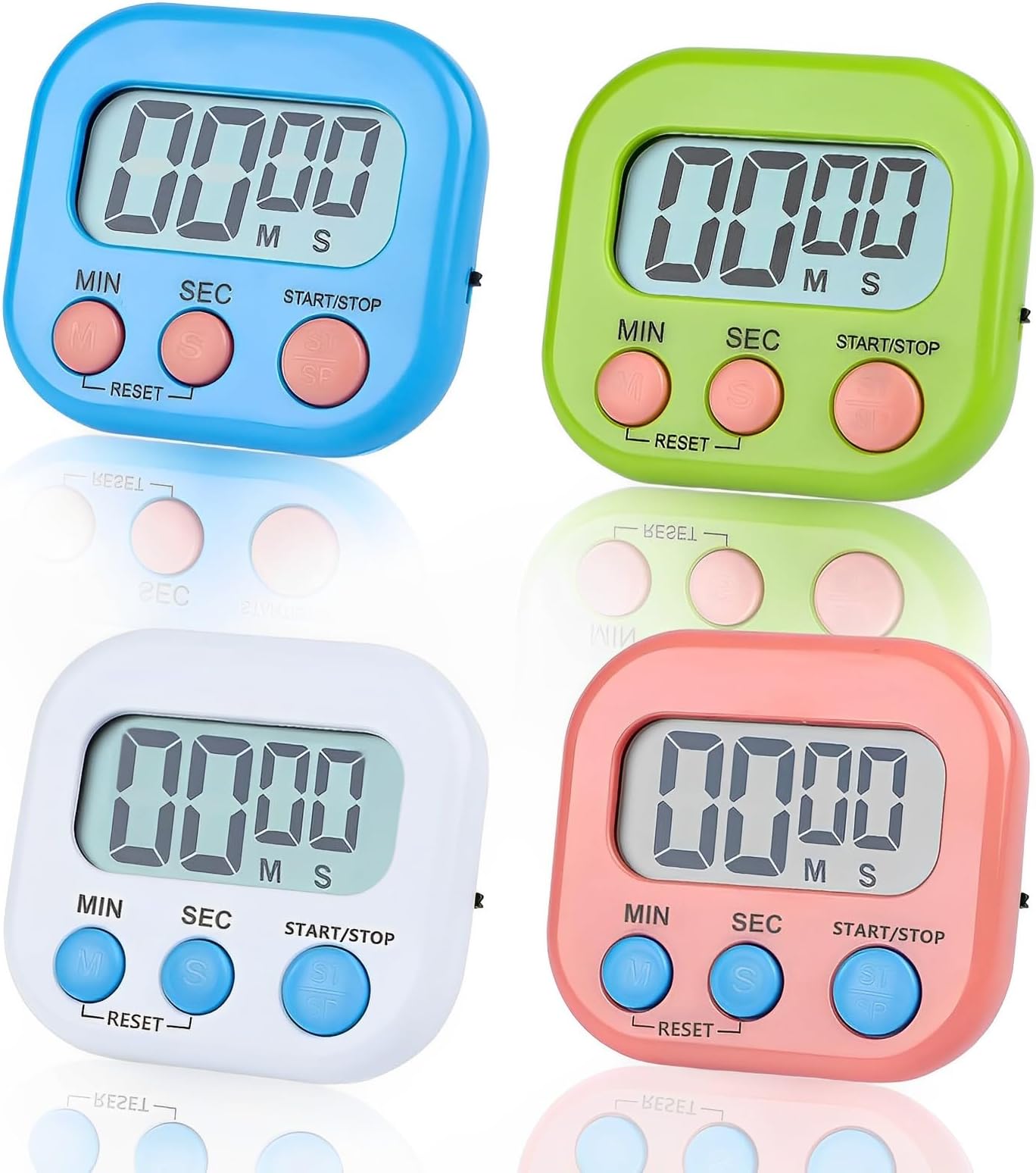 Antonki Timer, Kitchen Timers for Cooking, 2 Pack Kitchen Timer Digital ...