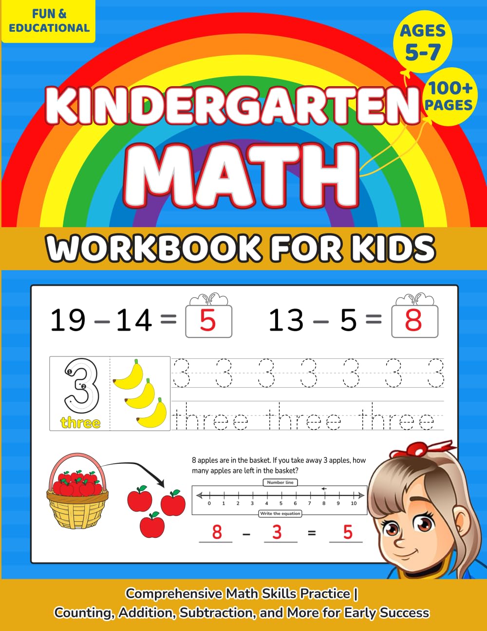 Kindergarten Math Workbook for Ages 5-7: Comprehensive Math Skills ...