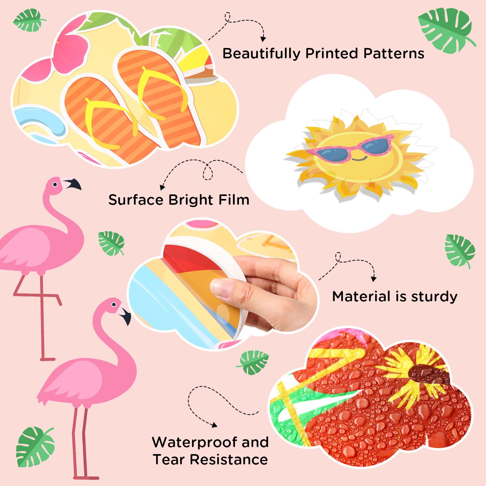 Snapklik.com : Pasimy Summer Bulletin Board Decorations Set Beach ...