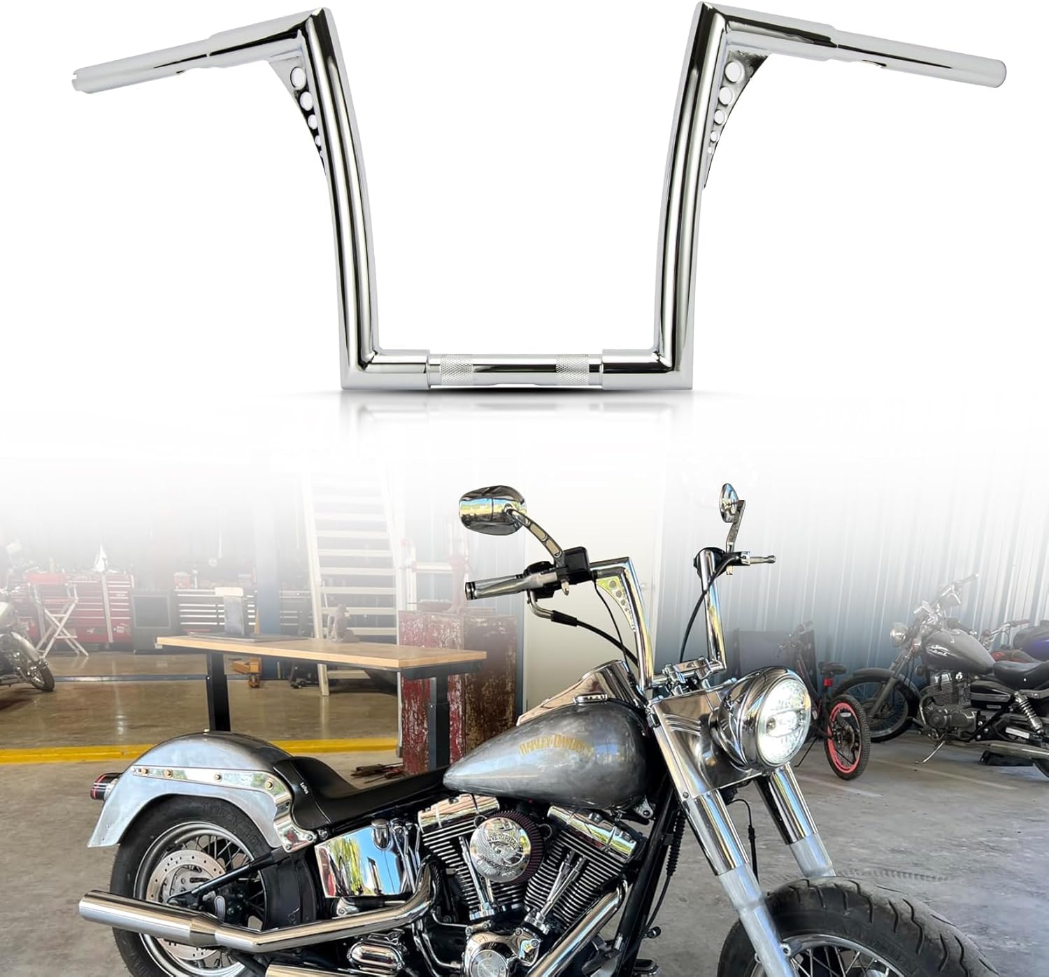 Ape Hangers Motorcycle Handlebar Rise - Ohhmoto 1-1/4" Diameter ...