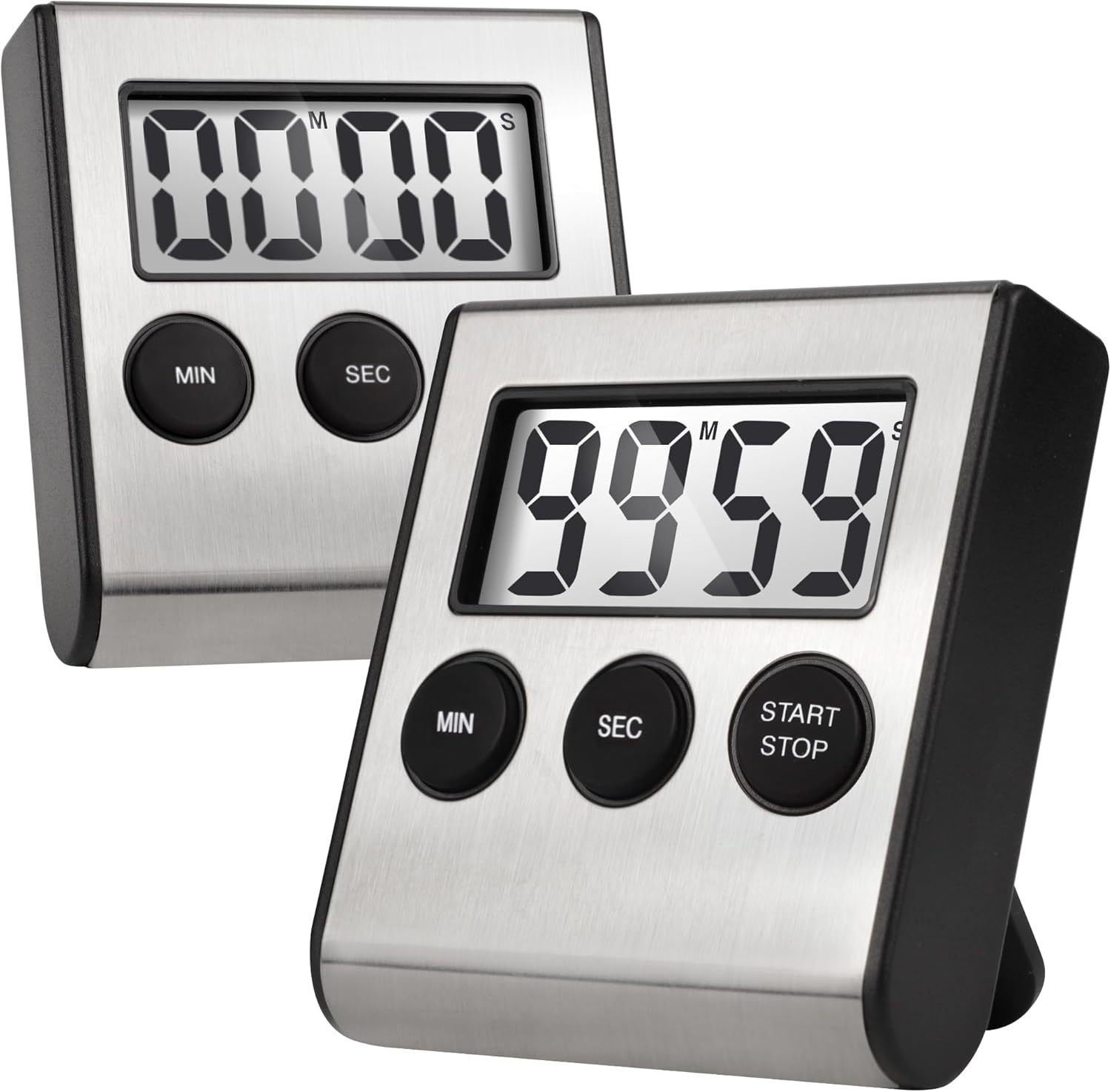 Amazon.com: AOUVES Digital Kitchen Timers for Cooking Strong Magnetic ...