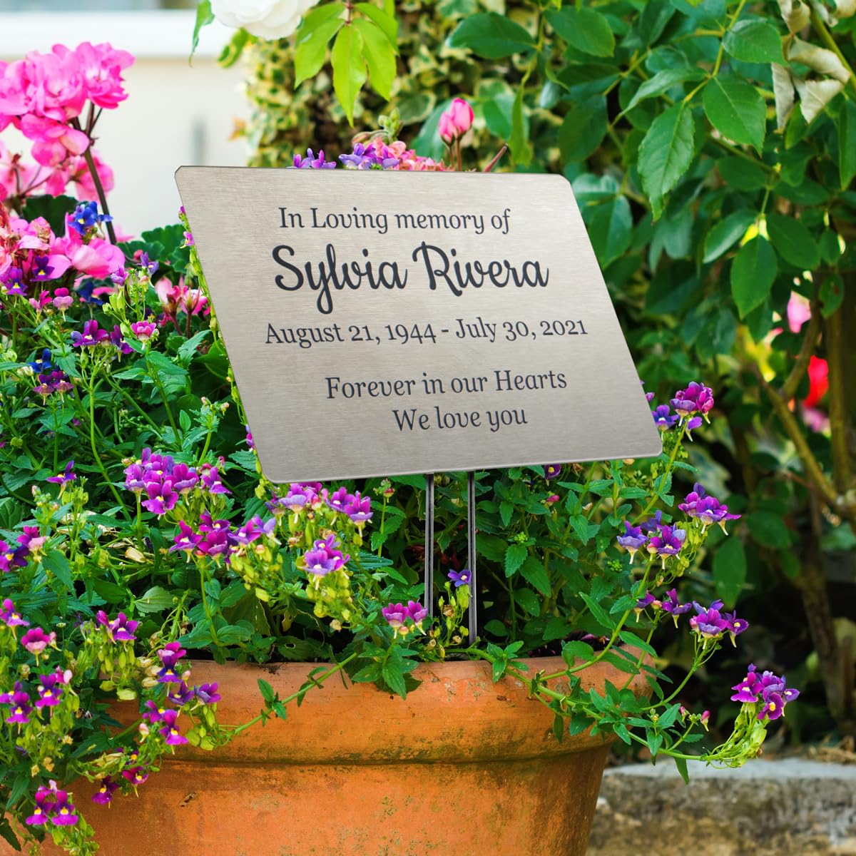 Snapklik.com : Easy Design - In Loving Memory - Stainless Steel Garden ...