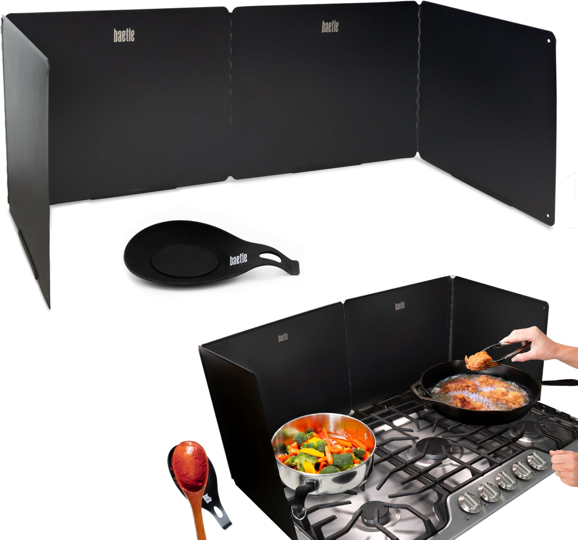 Amazon.com: Splatter Shield Guard, Kitchen Oil Splatter Guard, Grease ...