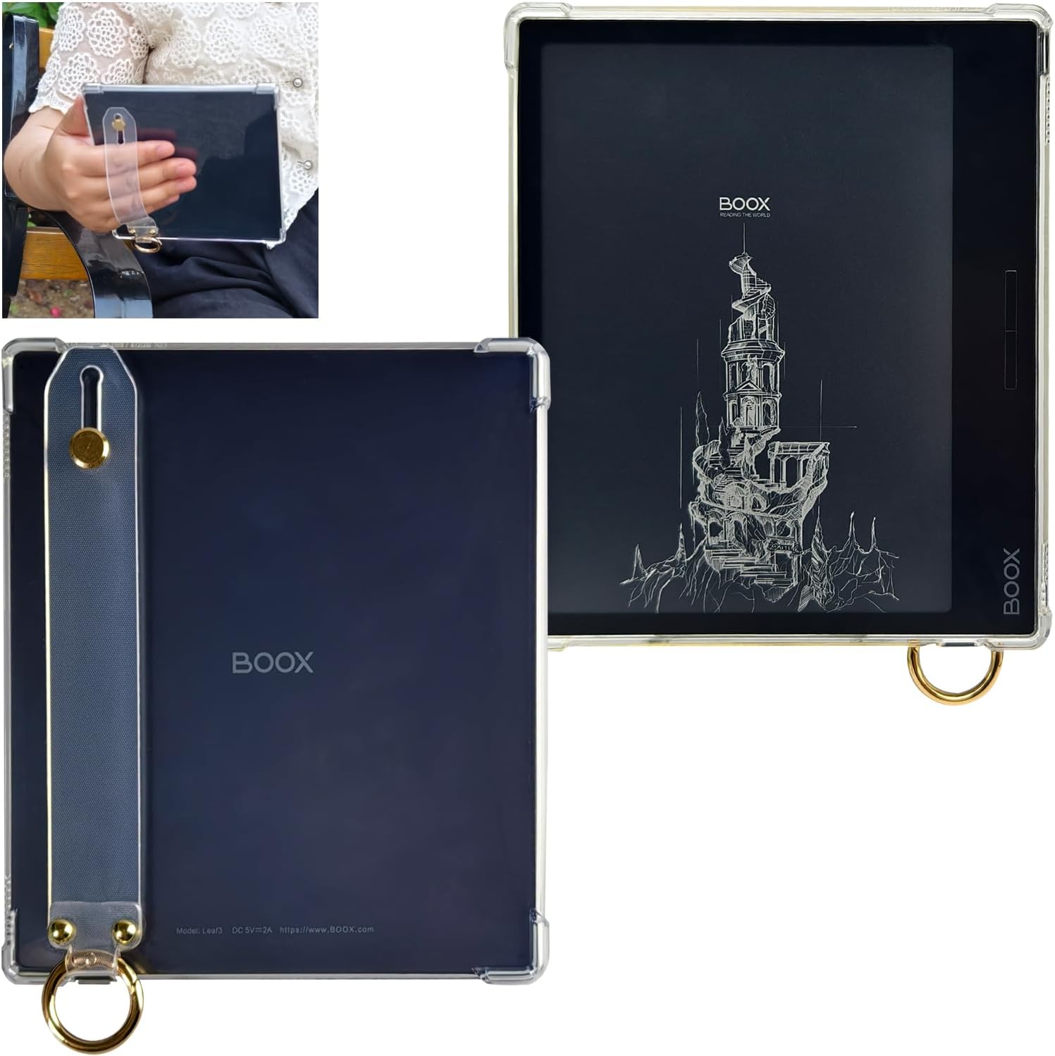 Amazon.com: GOVTVA Slim Clear Soft Case for Boox Tablet Go 7 Color ...