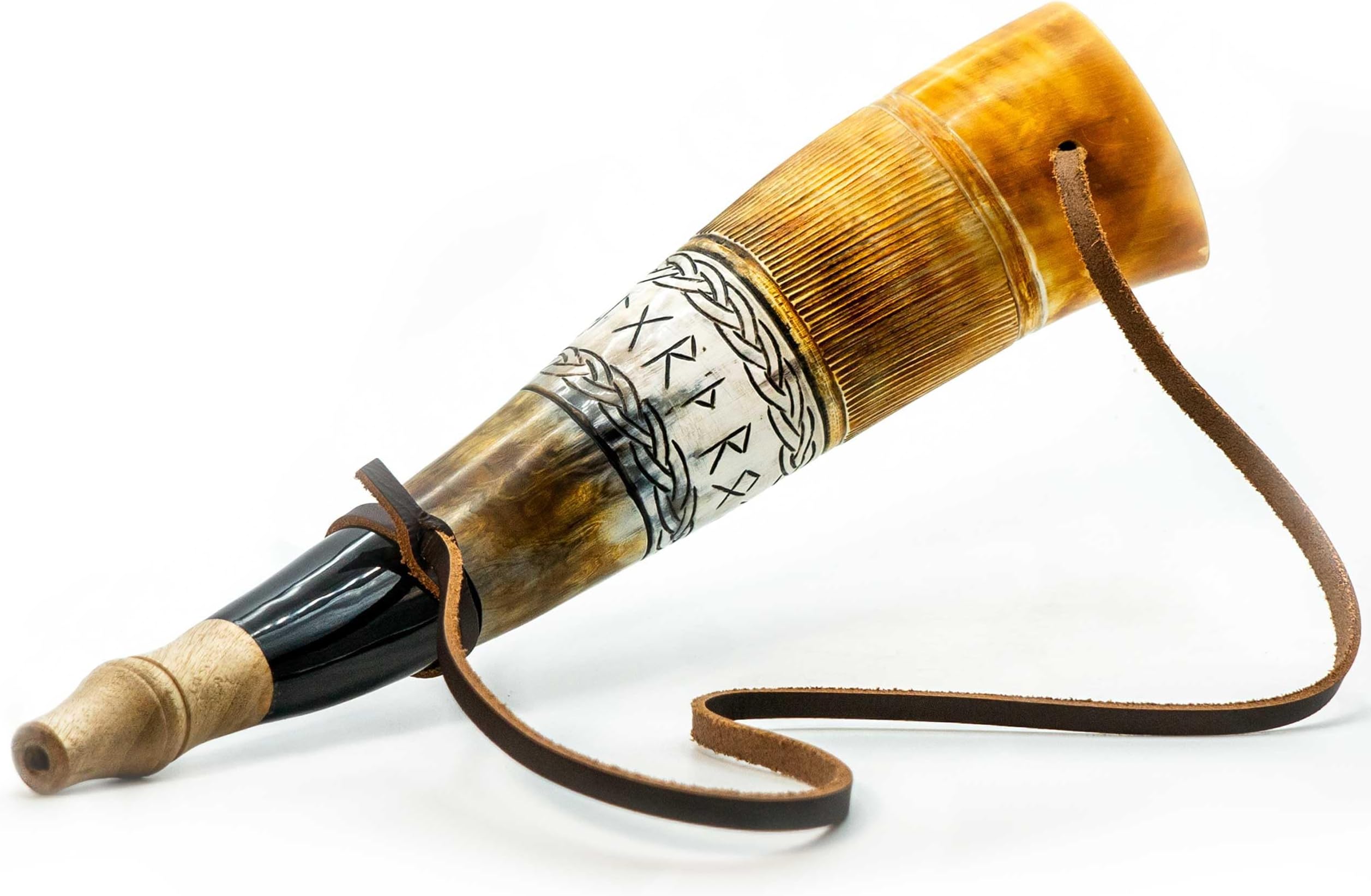 Amazon.com: Norse Tradesman Viking War Horn – 18" Battle Trumpet ...