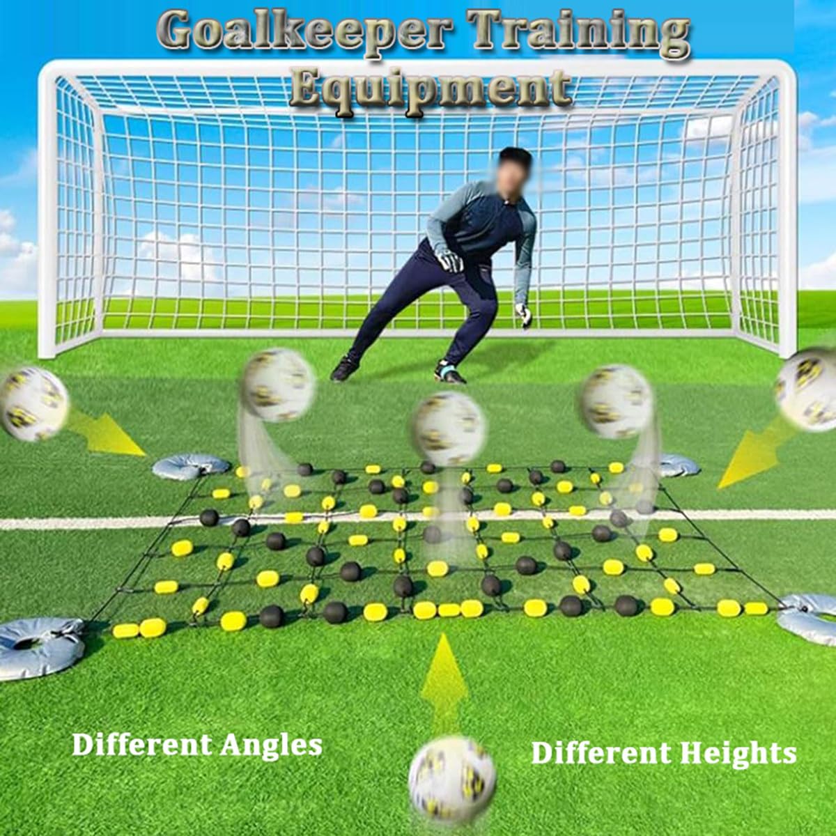 EVA Goalkeeper Tools Dgavxa 13FT Goalkeeper Deflection Trainer - Soccer ...