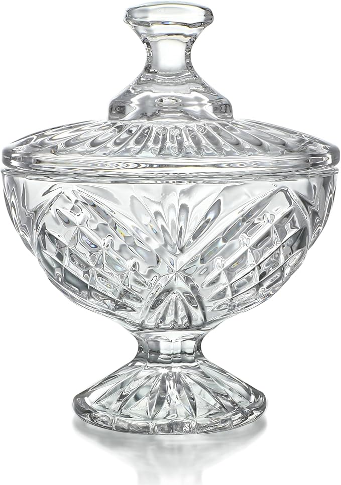 Amazon.com | ZEERSHEE Clear Cream Sugar Bowl with Lid Sugar Container ...