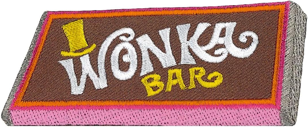 Amazon.com: Willy Wonka & The Chocolate Factory Wonka Bar Patch : Arts ...