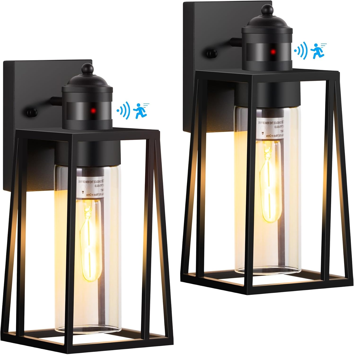 RIDALUX Motion Sensor Outdoor Wall Lights Mount, Dusk to Dawn Exterior ...