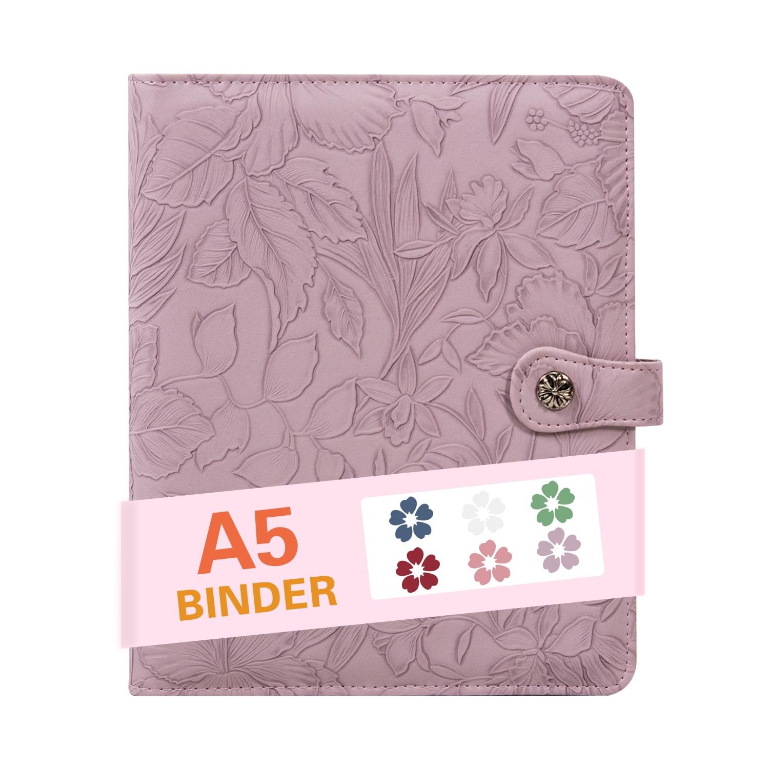 Amazon.com : AZXCG A5 Notebook PU Leather Binder,6 Ring Refillable ...