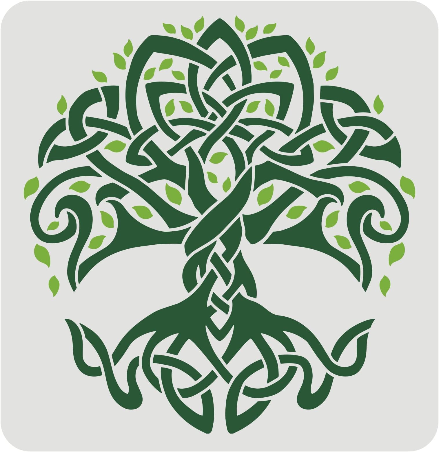Amazon.com: GORGECRAFT 12"X12"Celtic Stencil Triquetra Knot Templates ...