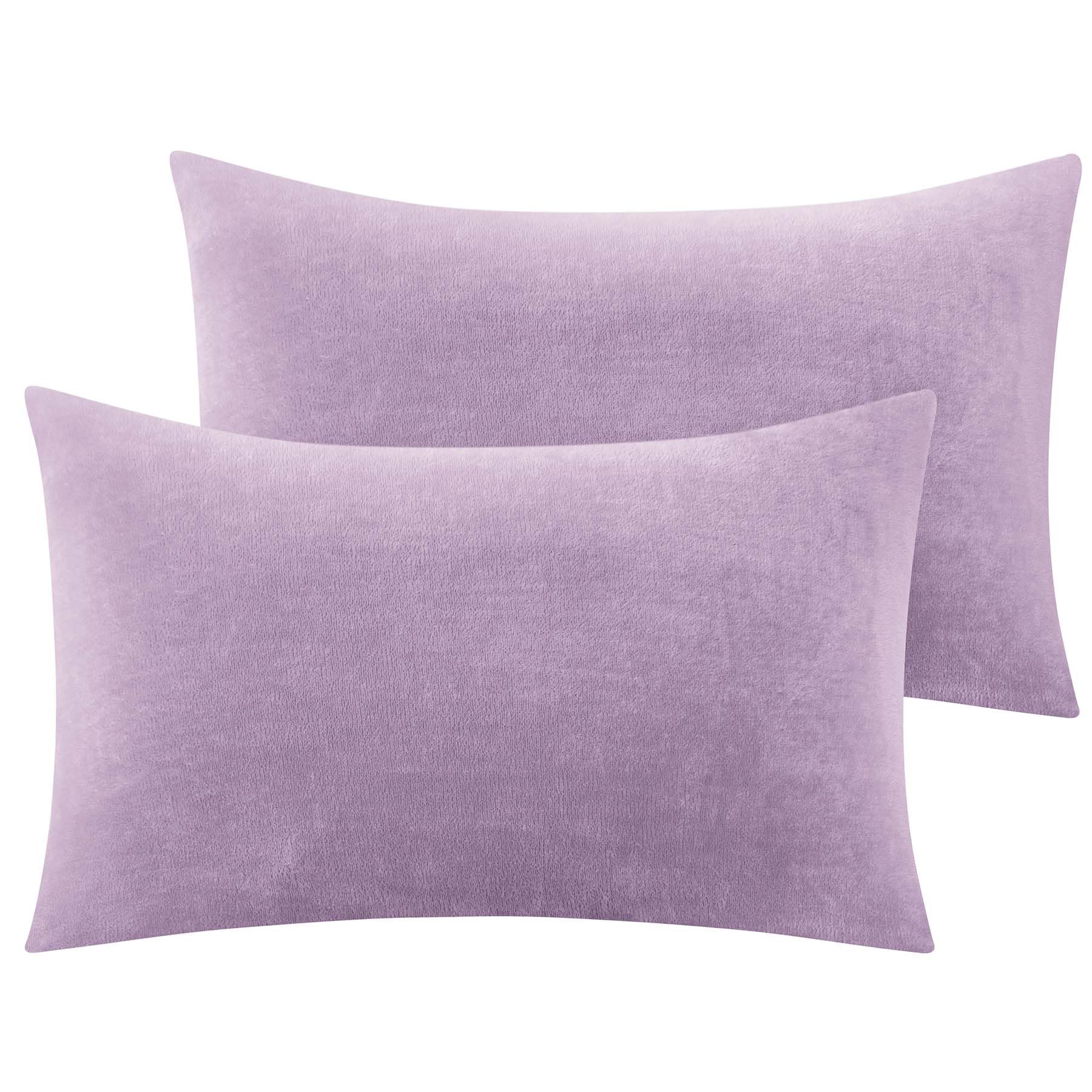 Amazon.com: BEDELITE Flannel Pillowcases Standard Set of 2, Super Soft ...