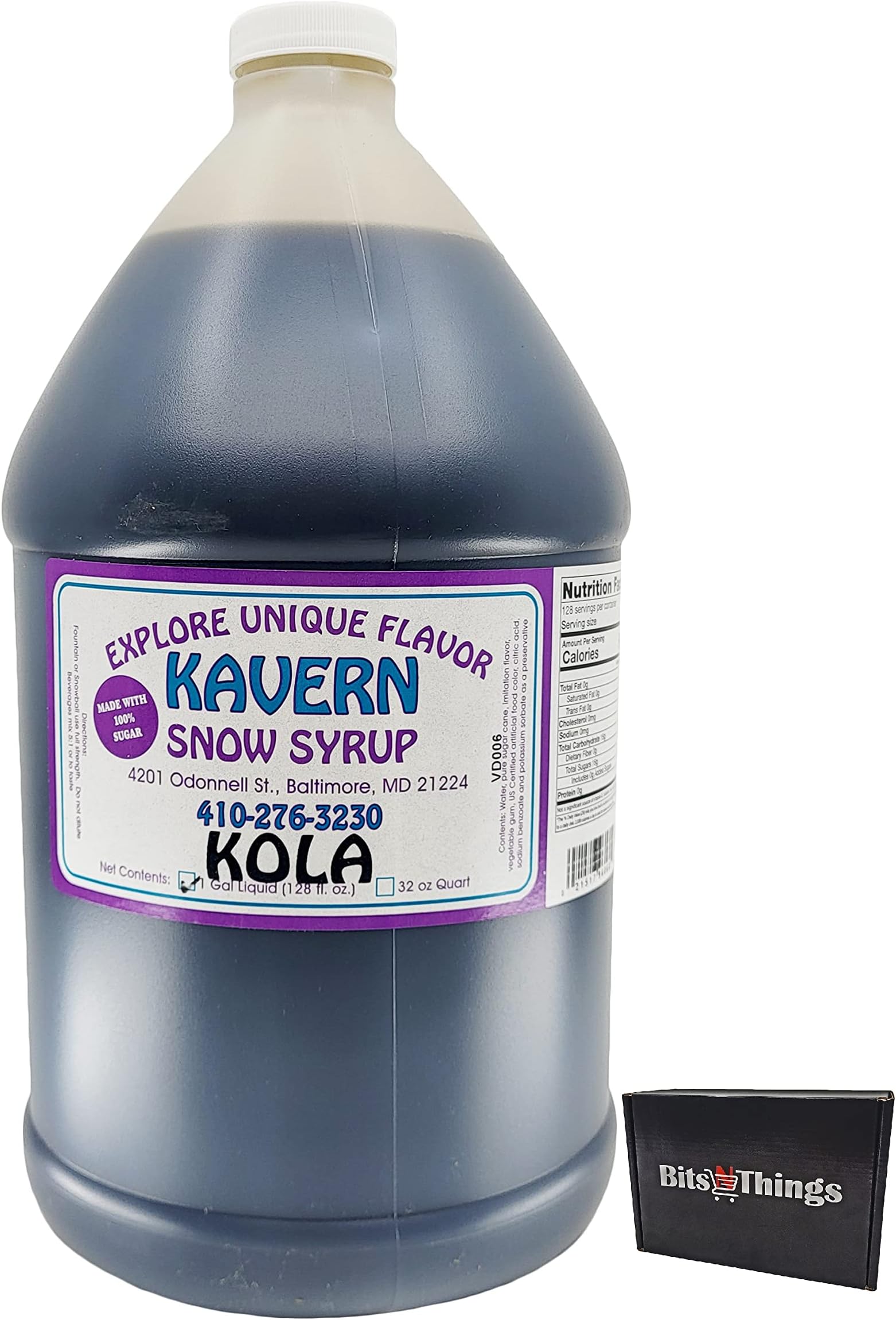 Amazon.com : Vanilla Snow Cone Syrup 1 Gallon (128 Fl Oz) : Grocery ...