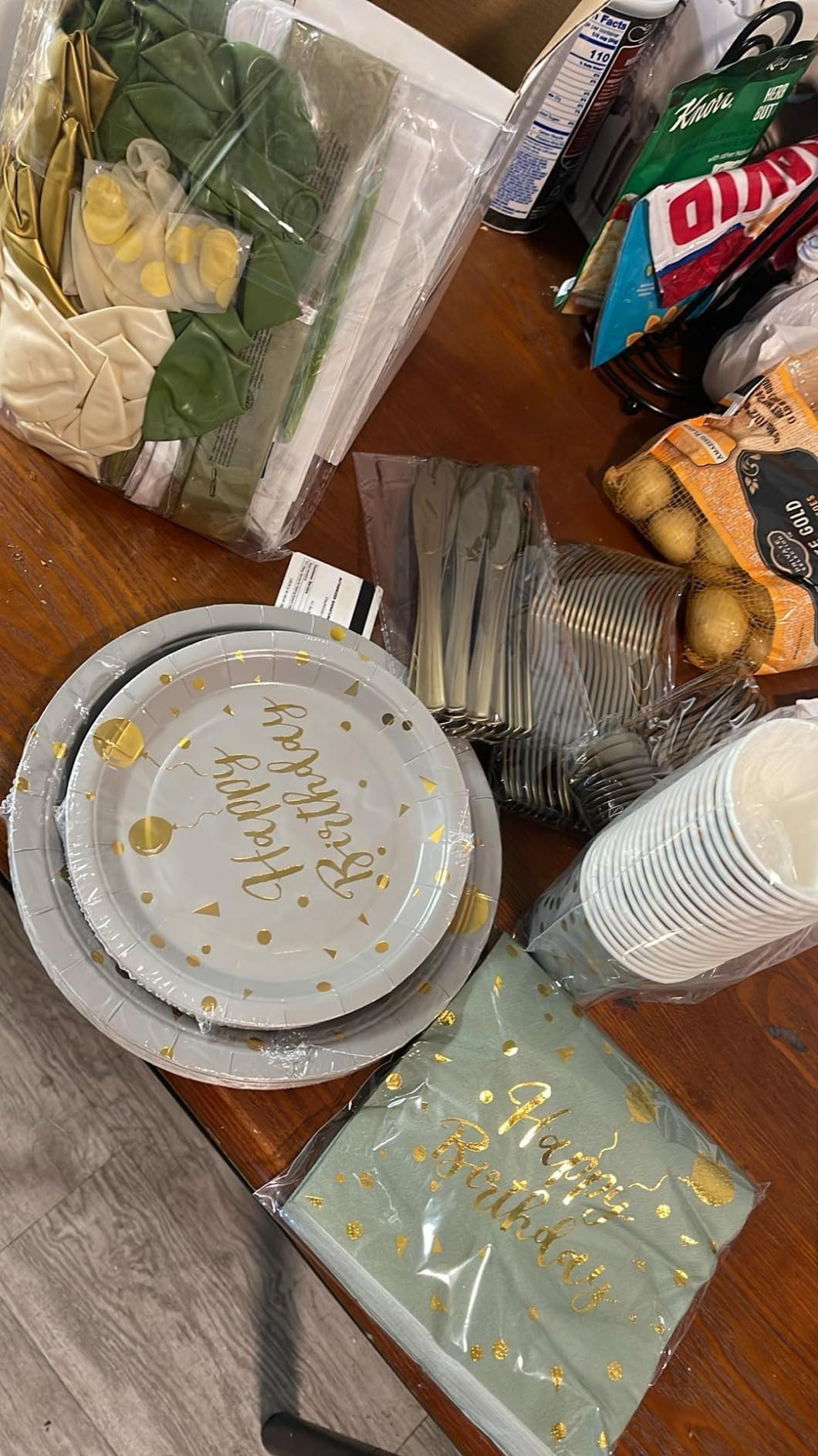 Amazon.com: 192 Pcs Sage Green Birthday Party Decorations - Sage Green ...