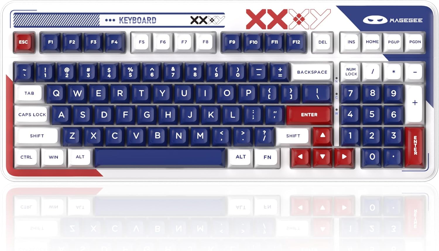 Amazon.com: MageGee Wireless Mechanical Keyboard,Cloud98 RGB Backlight ...