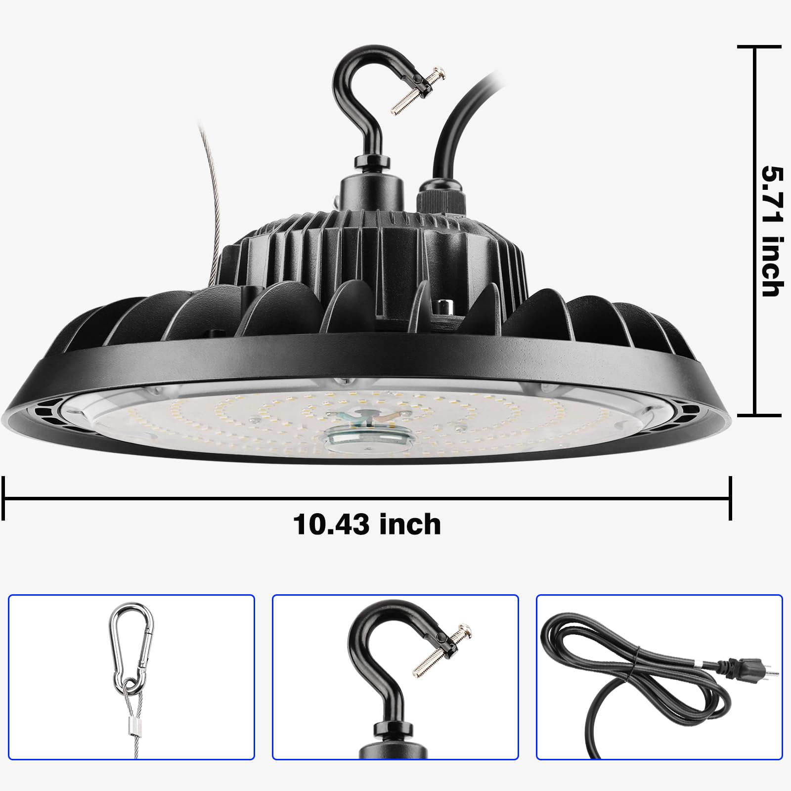 Snapklik.com : LED High Bay Light, Garage High Bay Ceiling Lights, LED ...