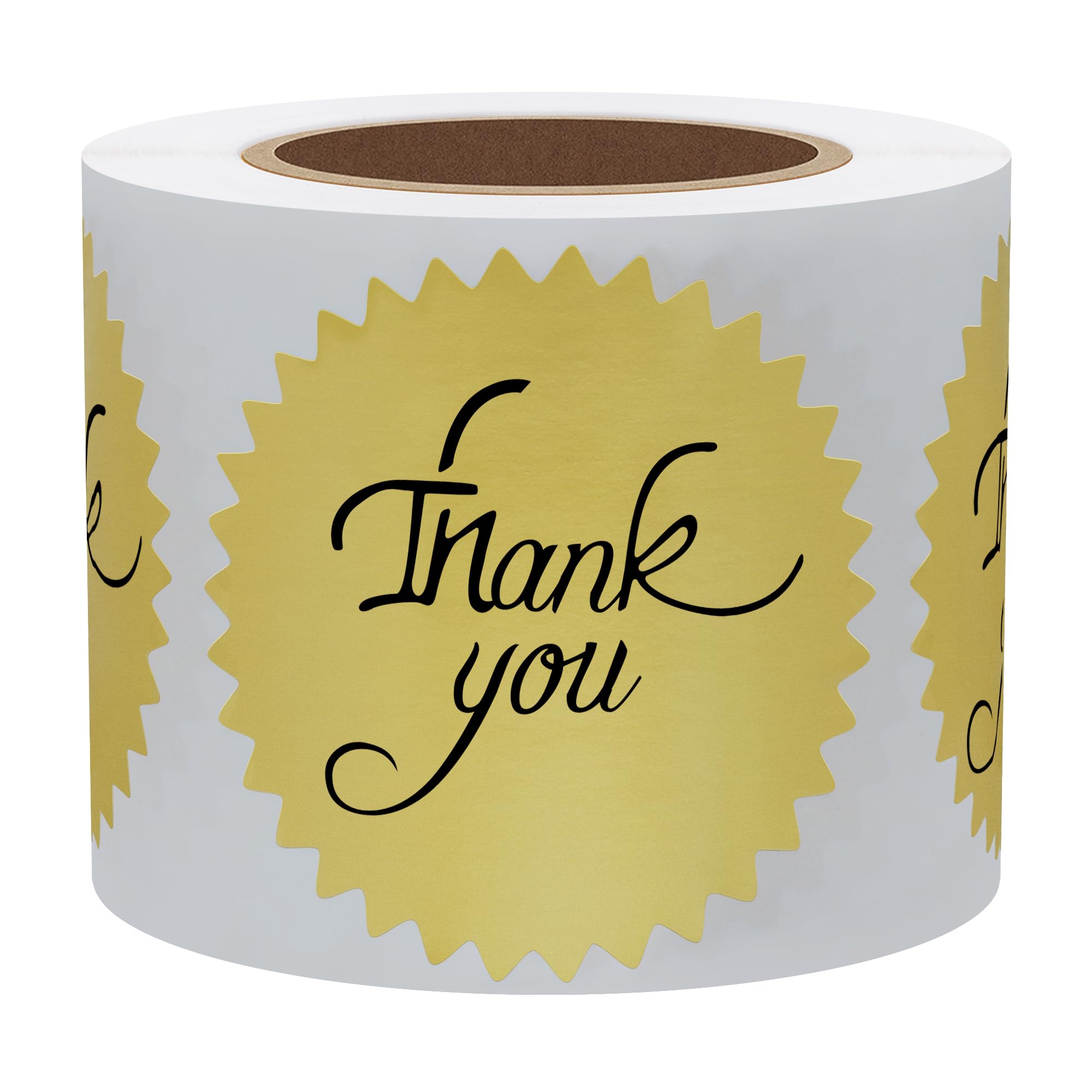 Amazon.com : Hybsk 2 inch Thank You Gold Certificate Wafer Seals Labels ...