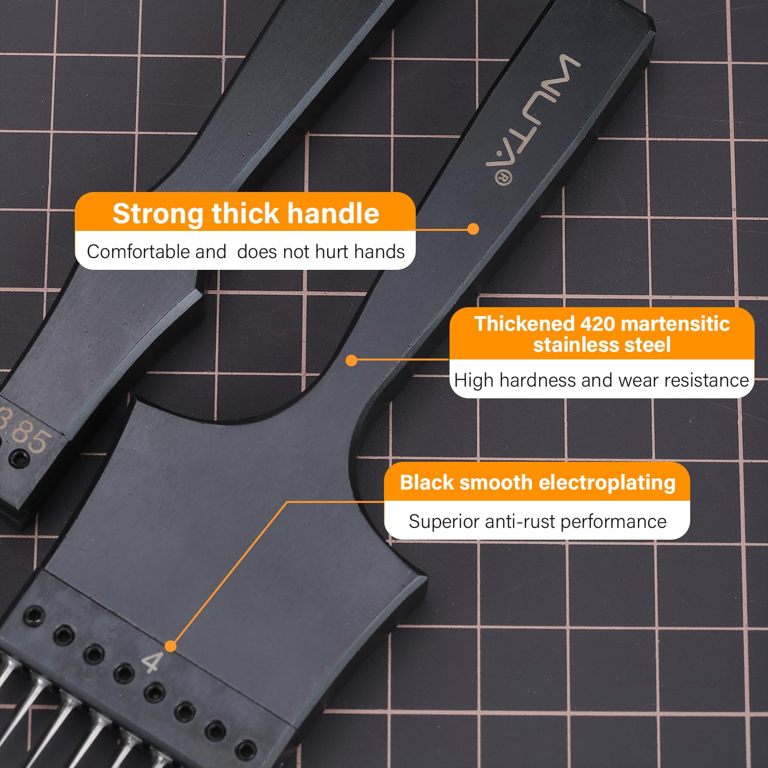 Snapklik.com : Removable Leather Hole Punch,Versatile Leather Stitching ...