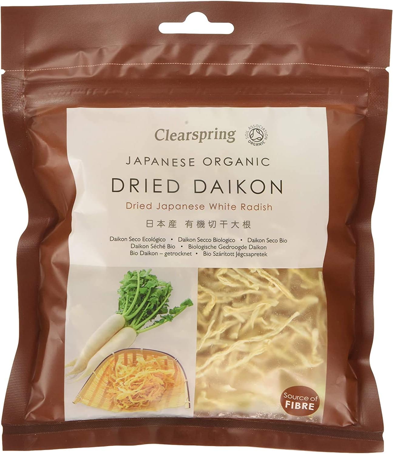 Clearspring Organic Dried Daikon - Dried Japanese White Radish : Amazon ...