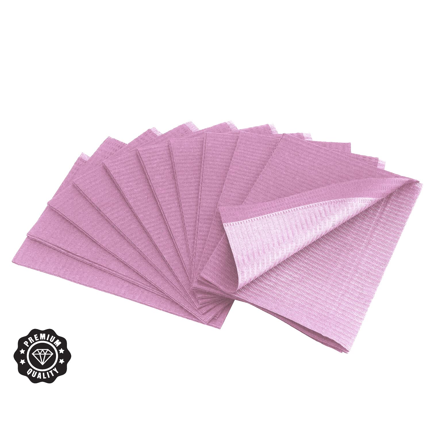 Amazon.com: Vivid OnceBib Disposable, Patient Bib, 2 Ply paper and 1 ...