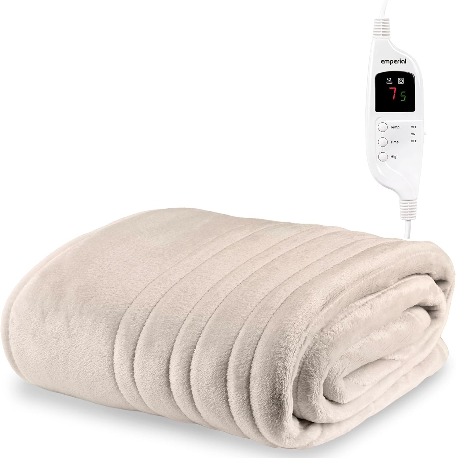 Emperial Heated Throw - Electric Heated Blanket - Machine Washable ...