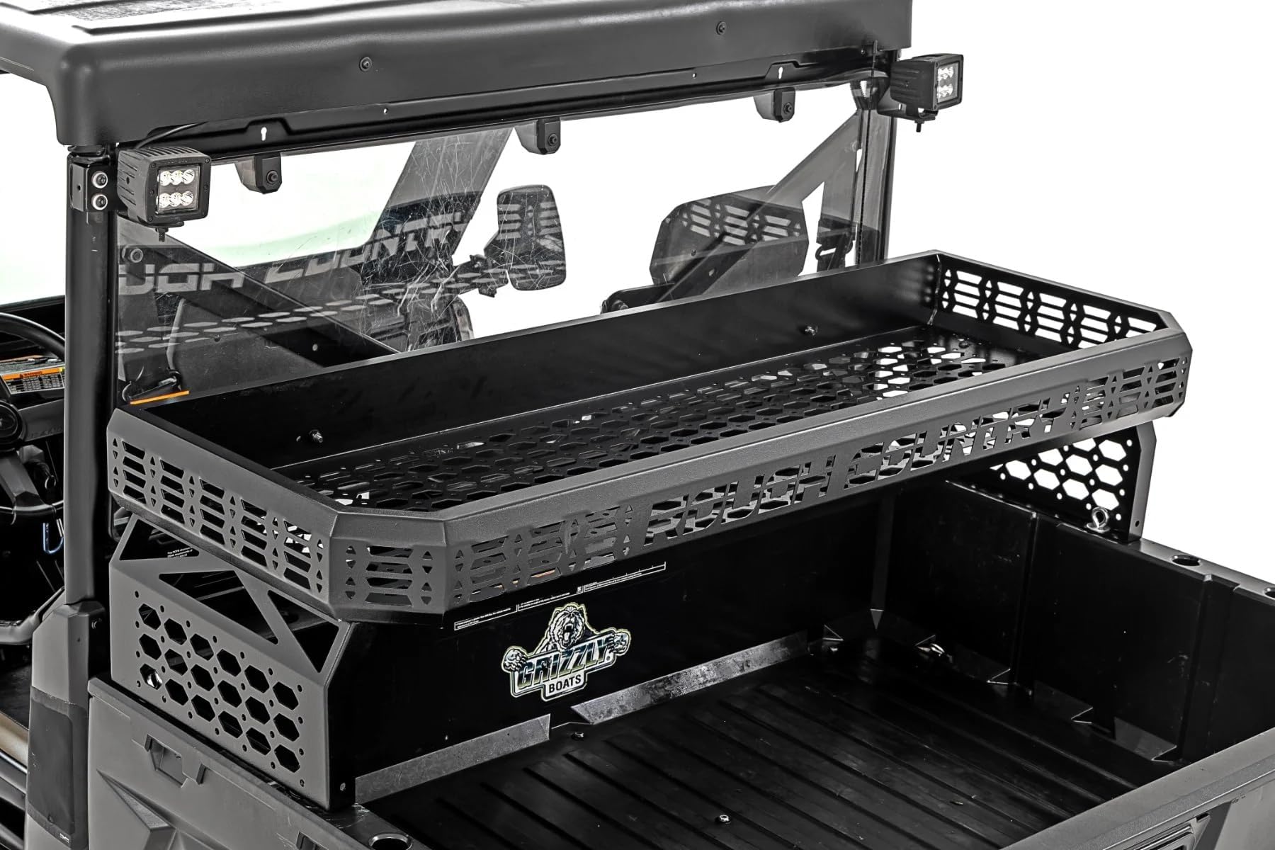 Amazon.com: Rough Country Over Bed Cargo Rack for Polaris Ranger/Can-Am ...