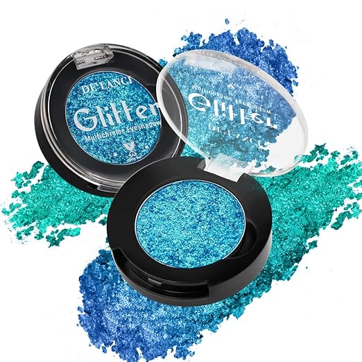 Amazon.com : Metallic Duo-chrome Eyeshadow Makeup,High Pigment Blue ...