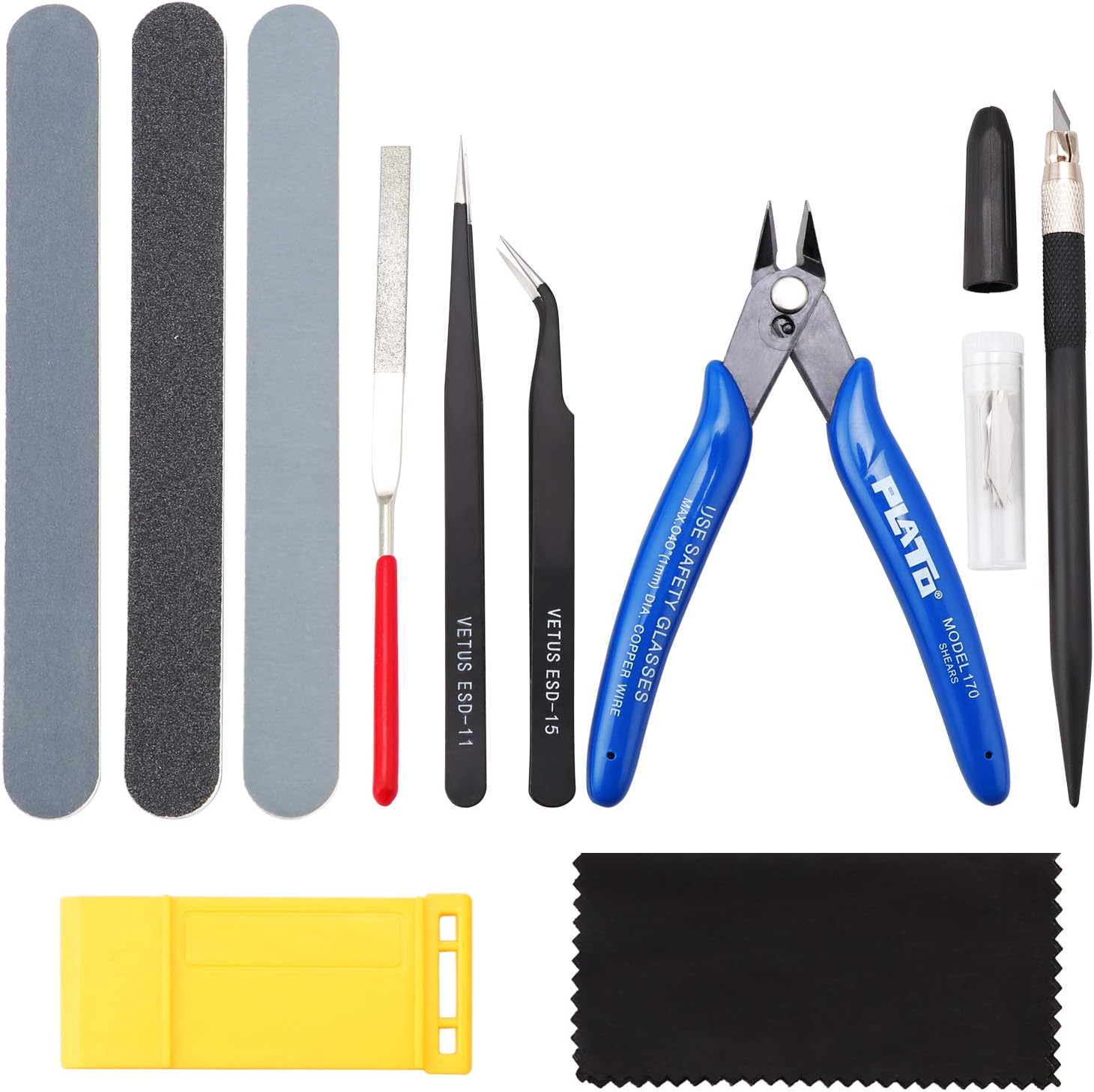 HSEAMALL 11PCS Outils de modélisme,Gundam Modeleur Basic Outils Craft ...